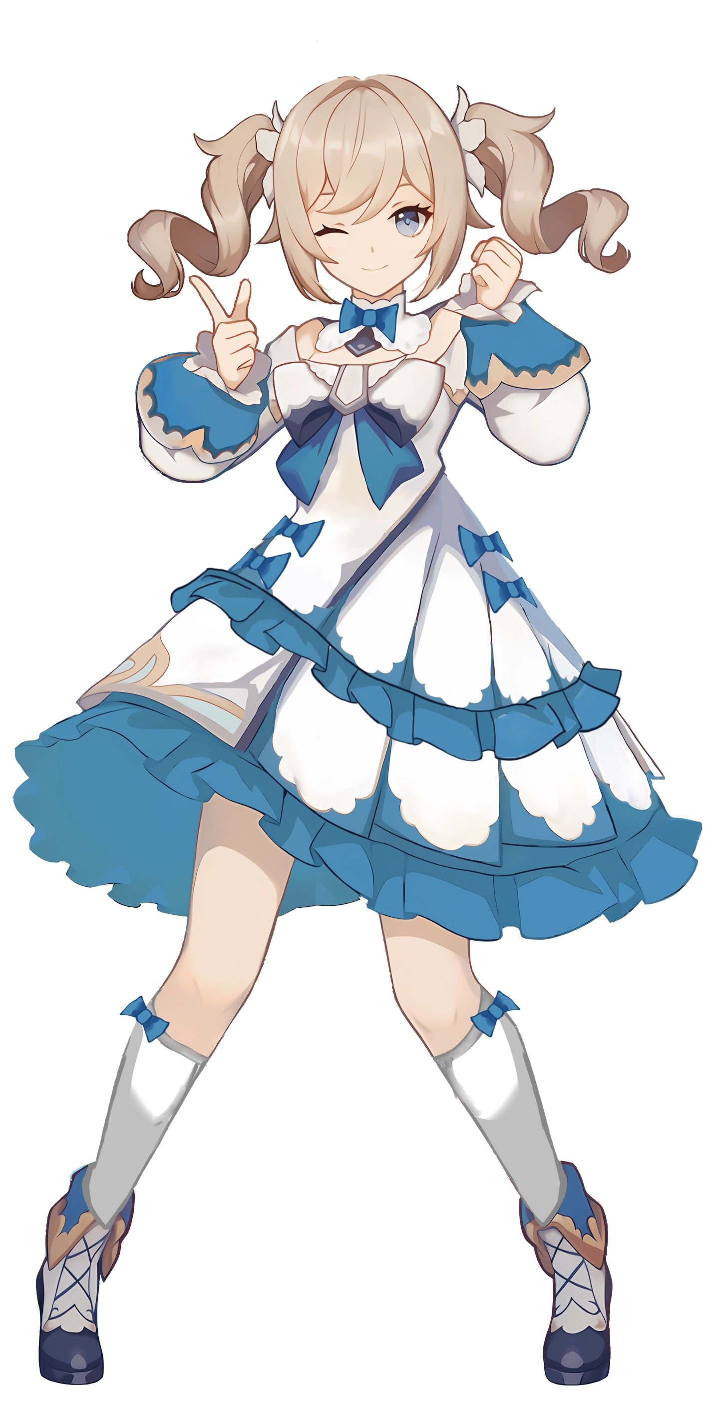 Barbara in an idol outfit 🩵 Genshin Impact | HoYoLAB