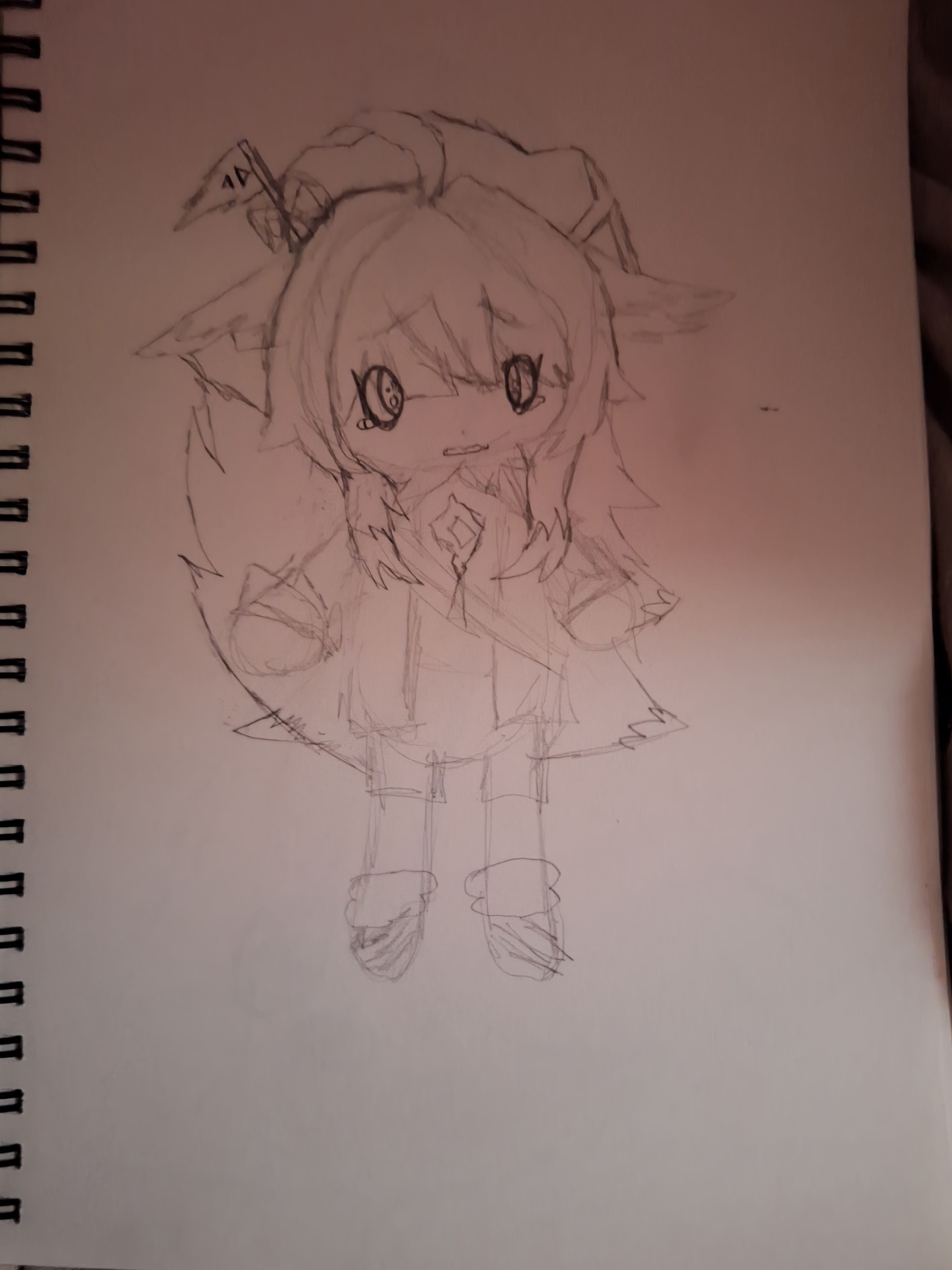 I (attempted) to draw HuoHuo as an Animal Crossing character Honkai ...