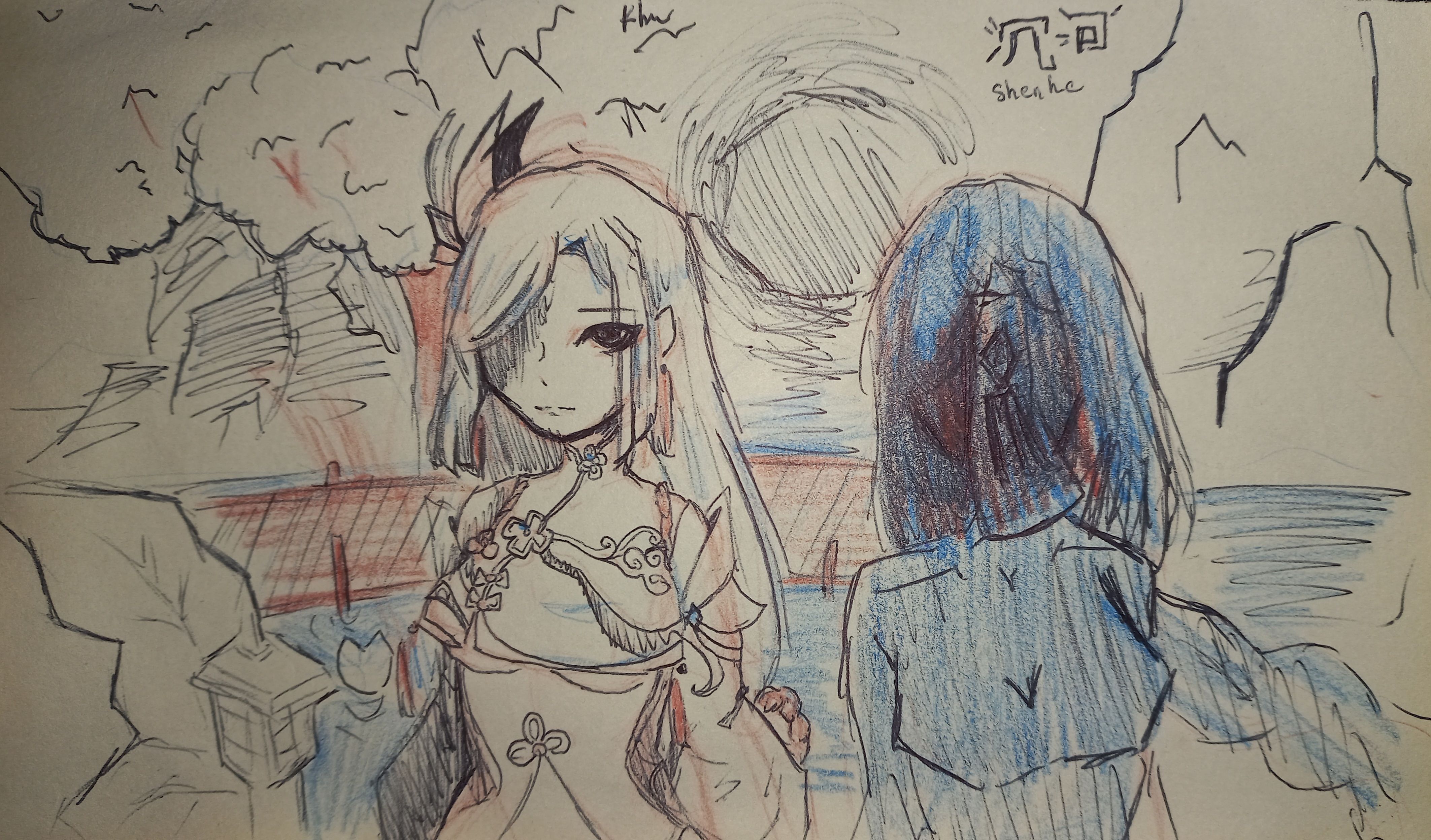 shenhe draw Genshin Impact | HoYoLAB