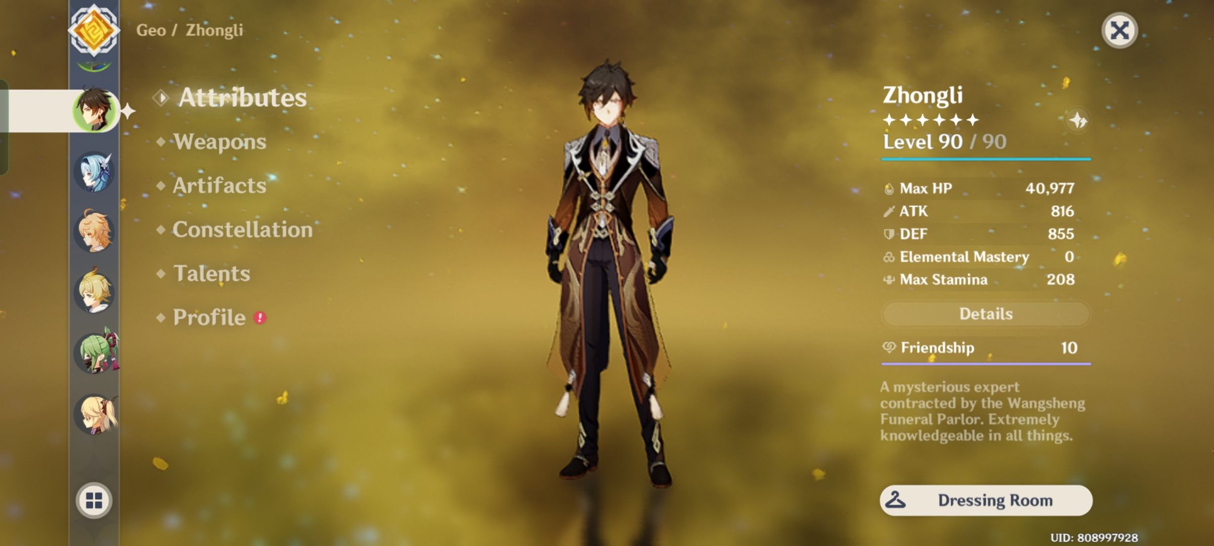 my first fully ascended and lvl 90 character. Immediately upgraded him ...