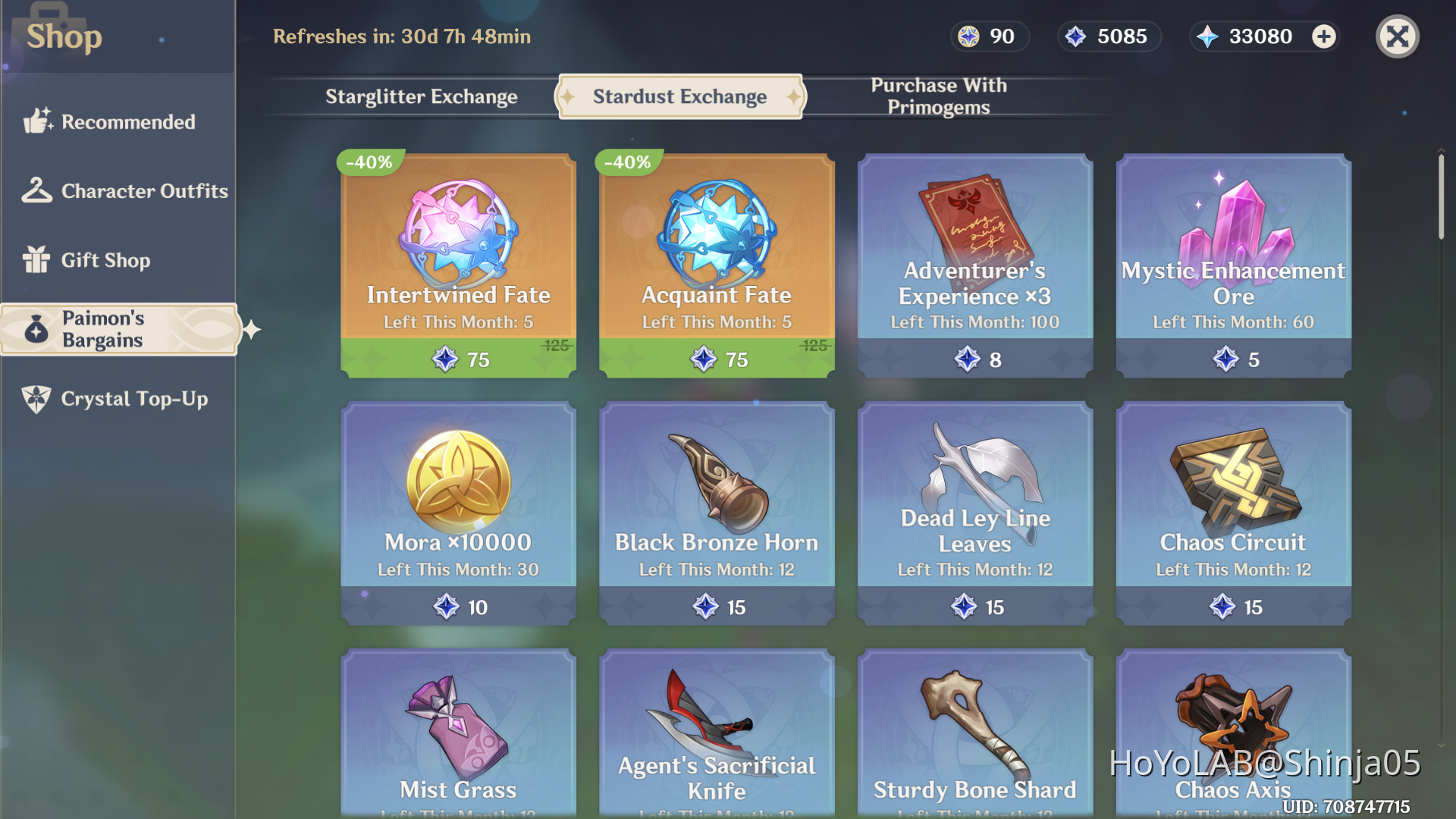 Shop Reset REMINDER :) Genshin Impact | HoYoLAB