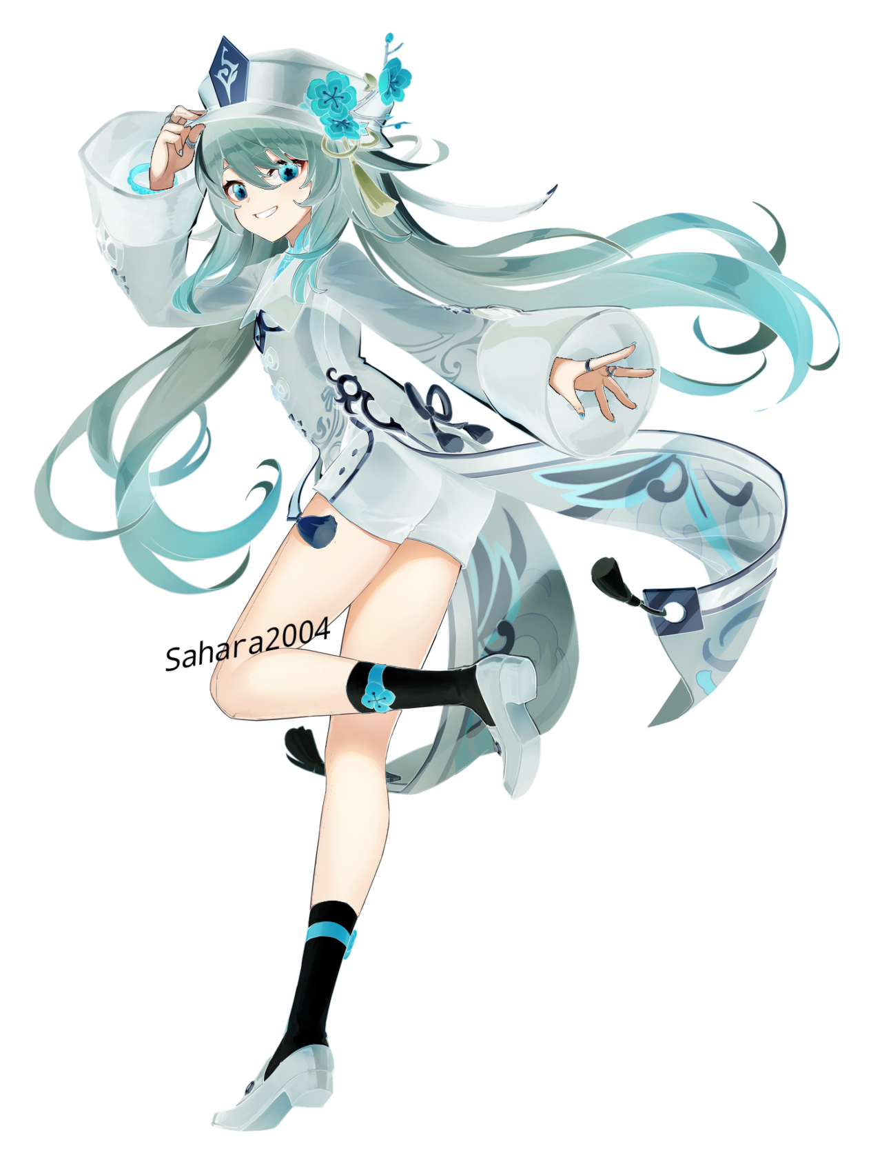 hutao with inverted colours Genshin Impact | HoYoLAB