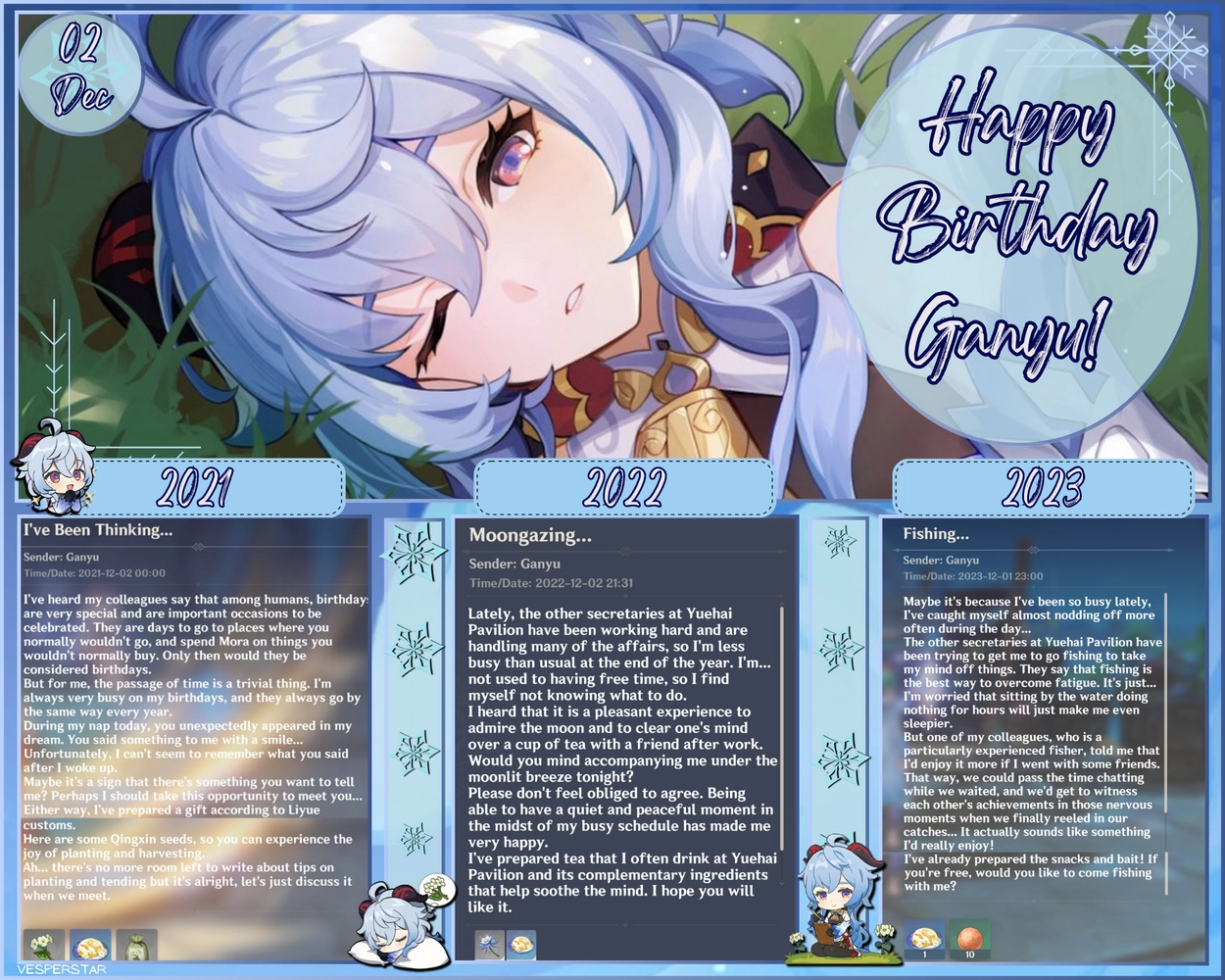 {Ganyu Birthday Quiz + Mail Recap} ~ Happy Birthday to our Amazing ...