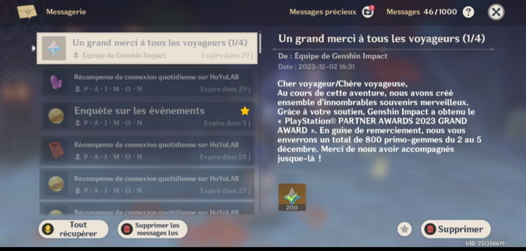 merci beaucoup mihoyo Genshin Impact | HoYoLAB