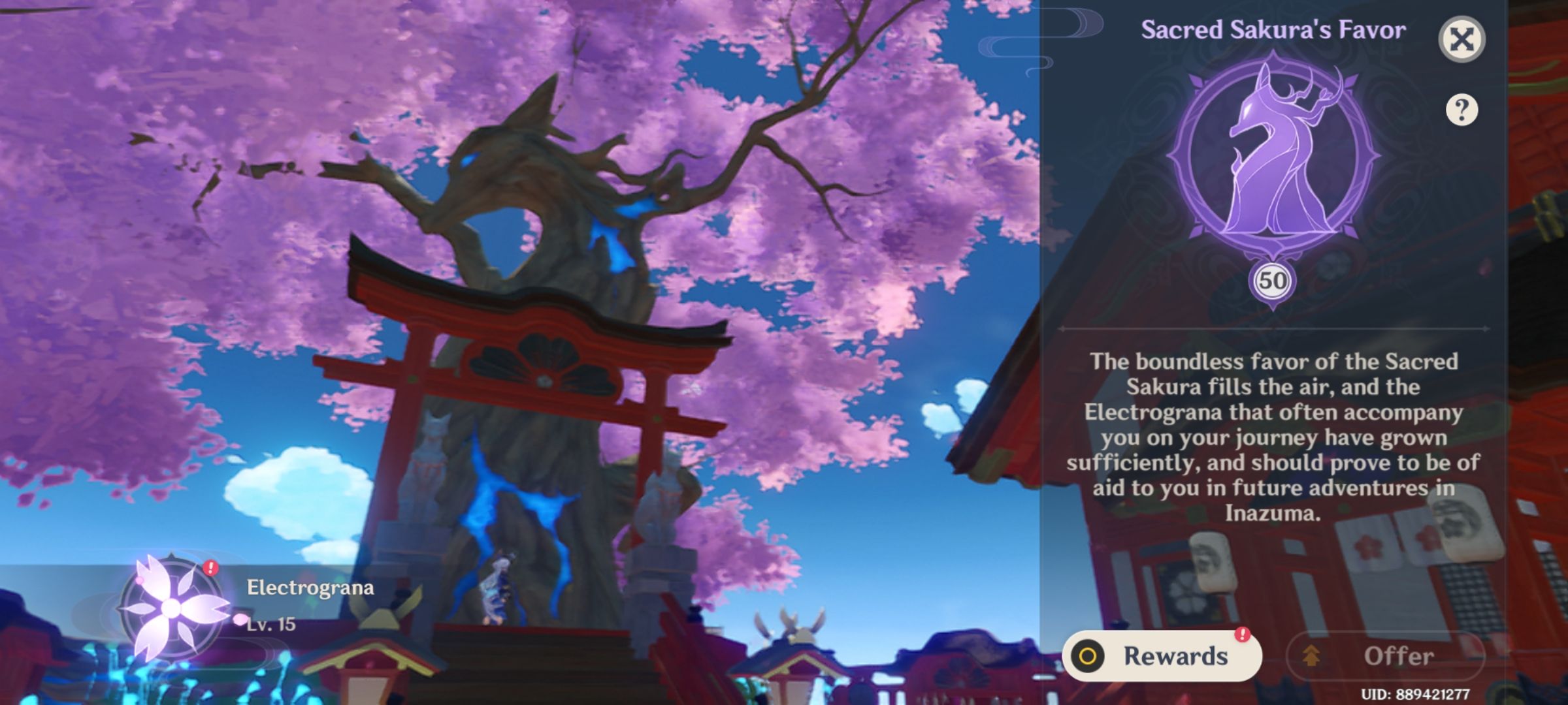 Finally my Sakura tree is level 50 🥲 Genshin Impact | HoYoLAB