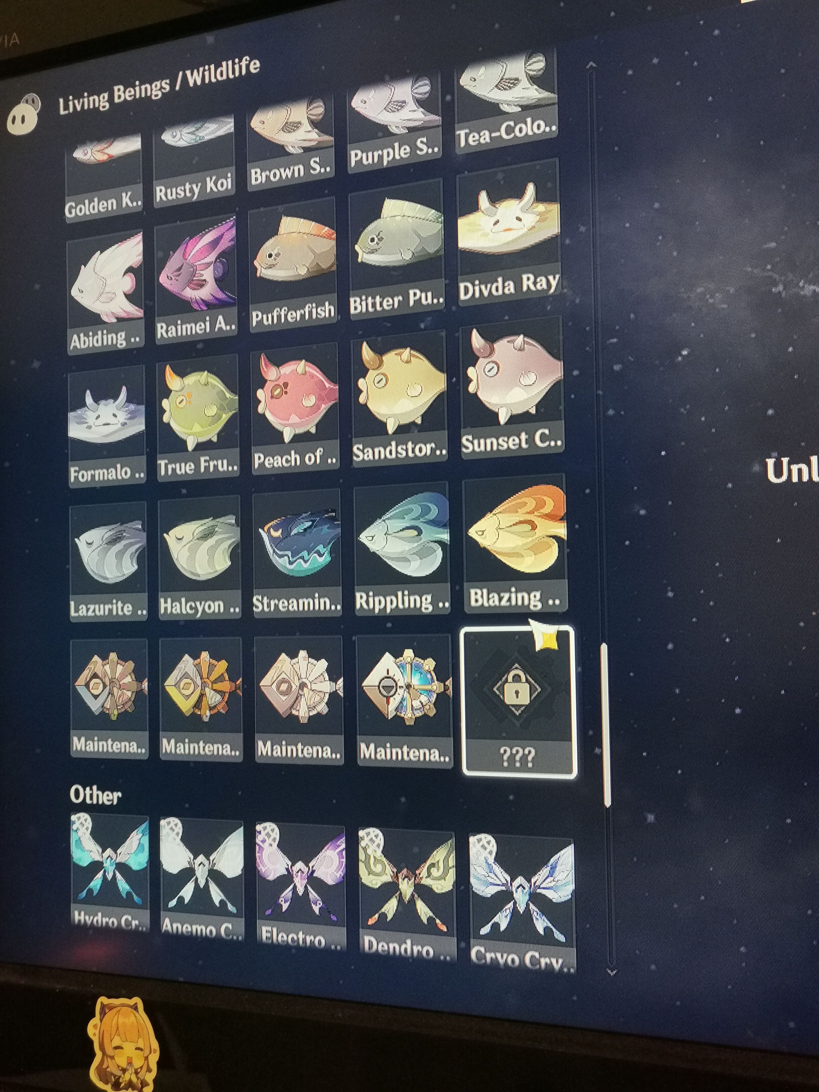 Tips please, what is the missing fish Genshin Impact | HoYoLAB