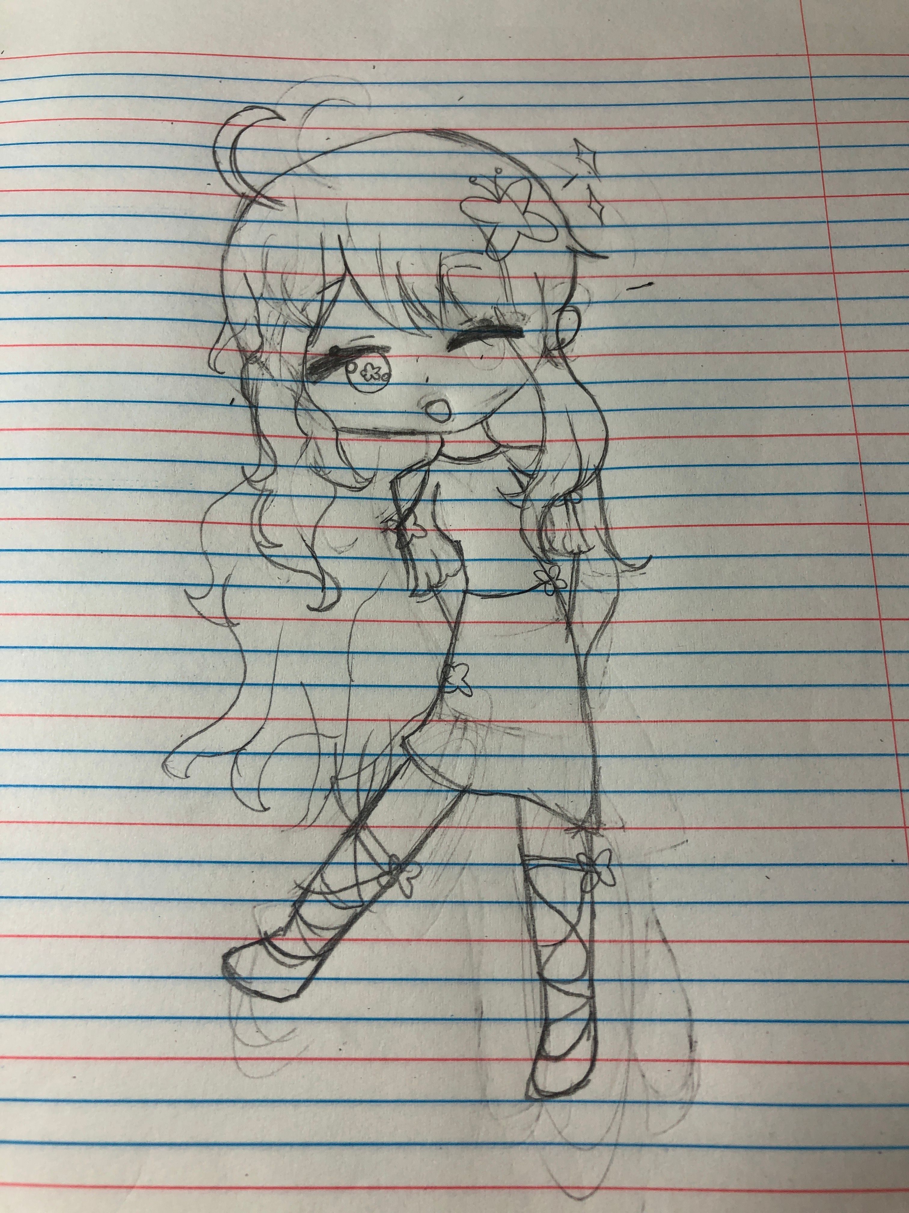 A random oc I drew (rate my art style🥲) | HoYoLAB