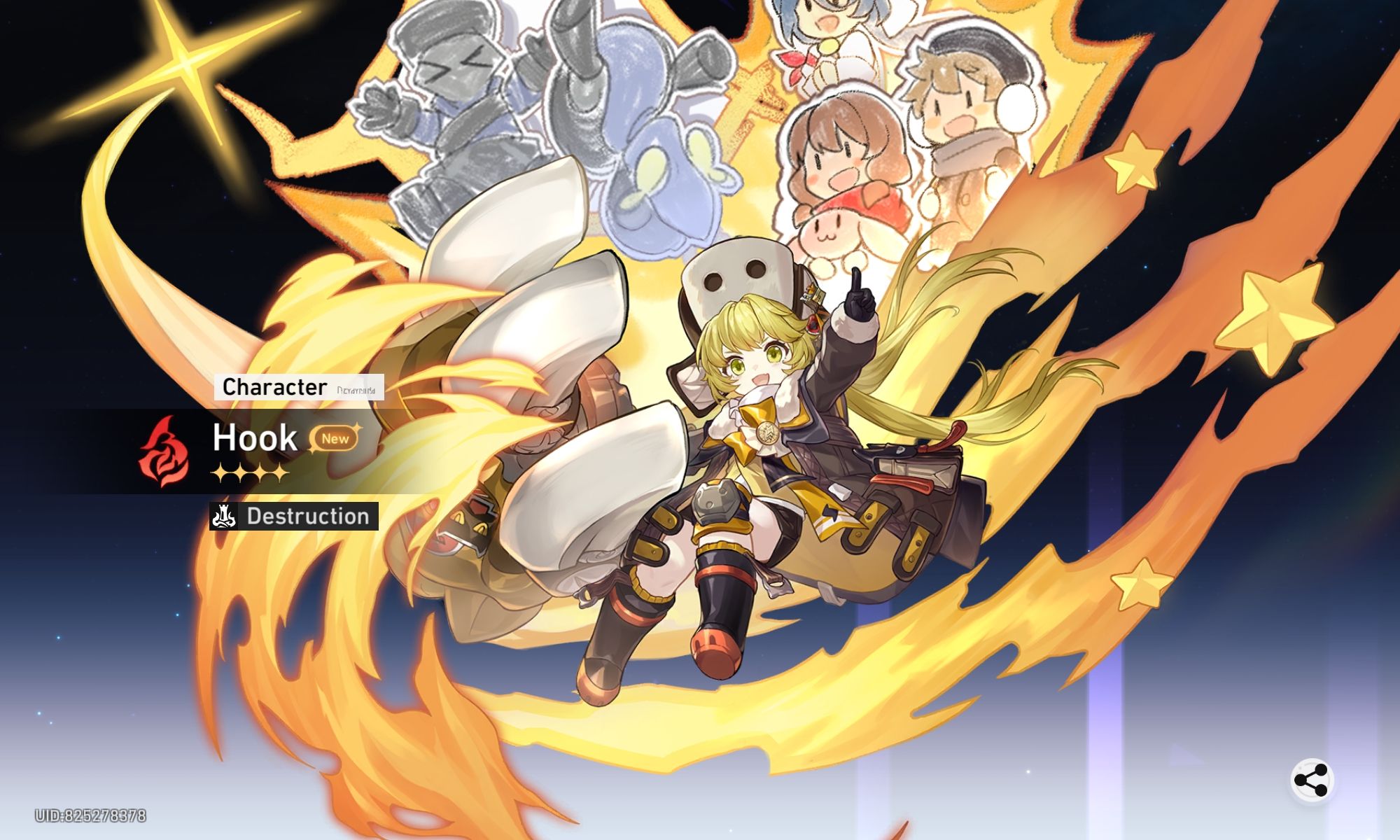 I was playing hsr and i got hook ngl i was happy i got her because i ...