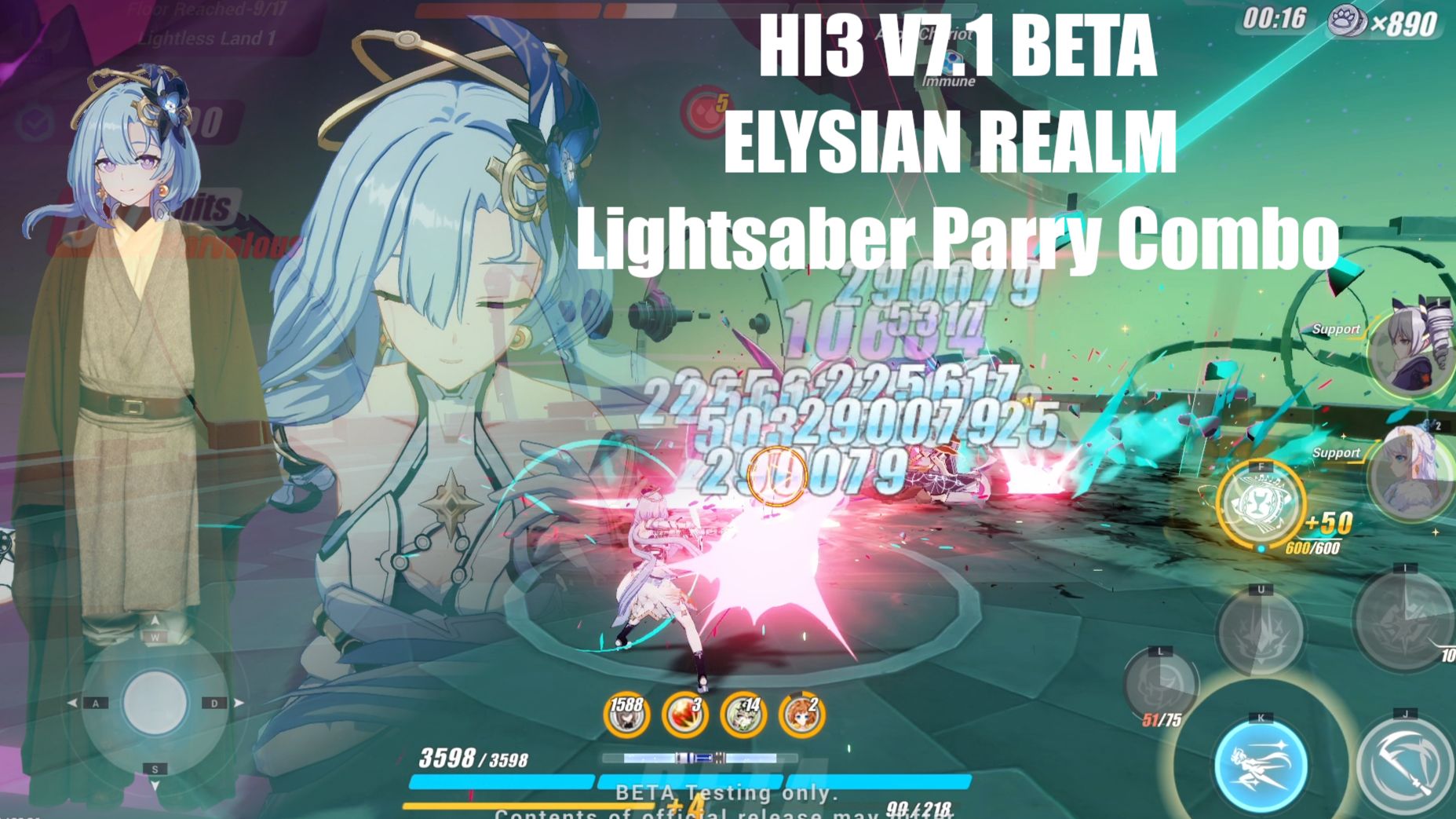 Jedi Griseo ER Lightsaber Parry Combo Honkai Impact 3rd | HoYoLAB