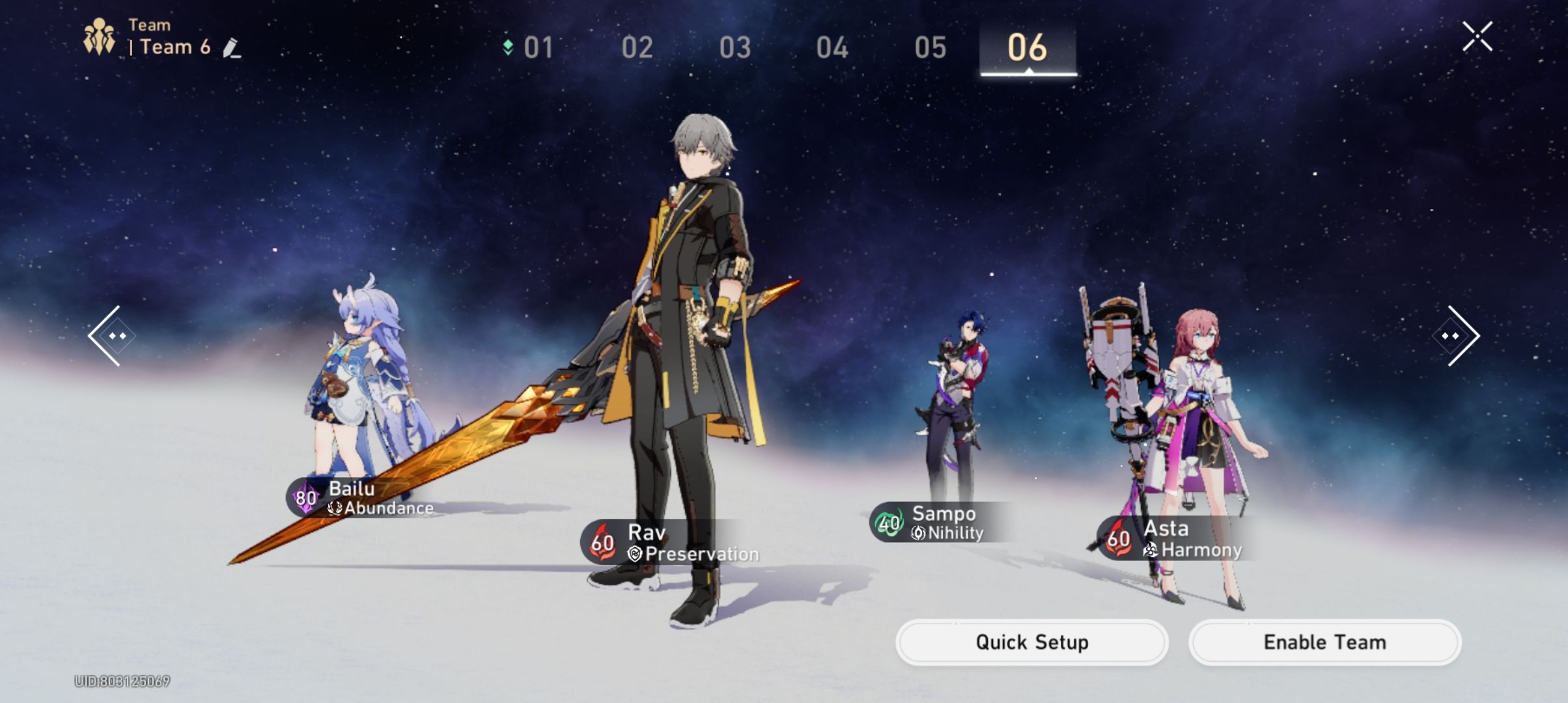 What team did you guys used during your's early days of HSR? Honkai ...