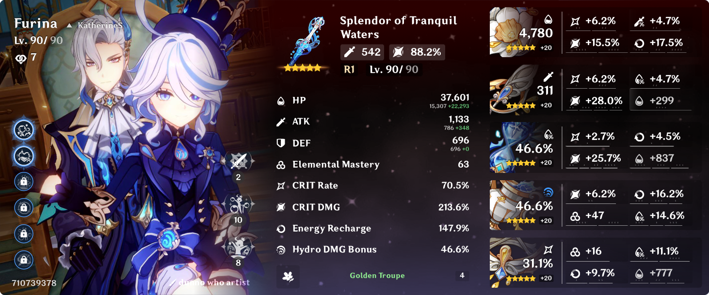 My character's builds [Part 2] Genshin Impact | HoYoLAB