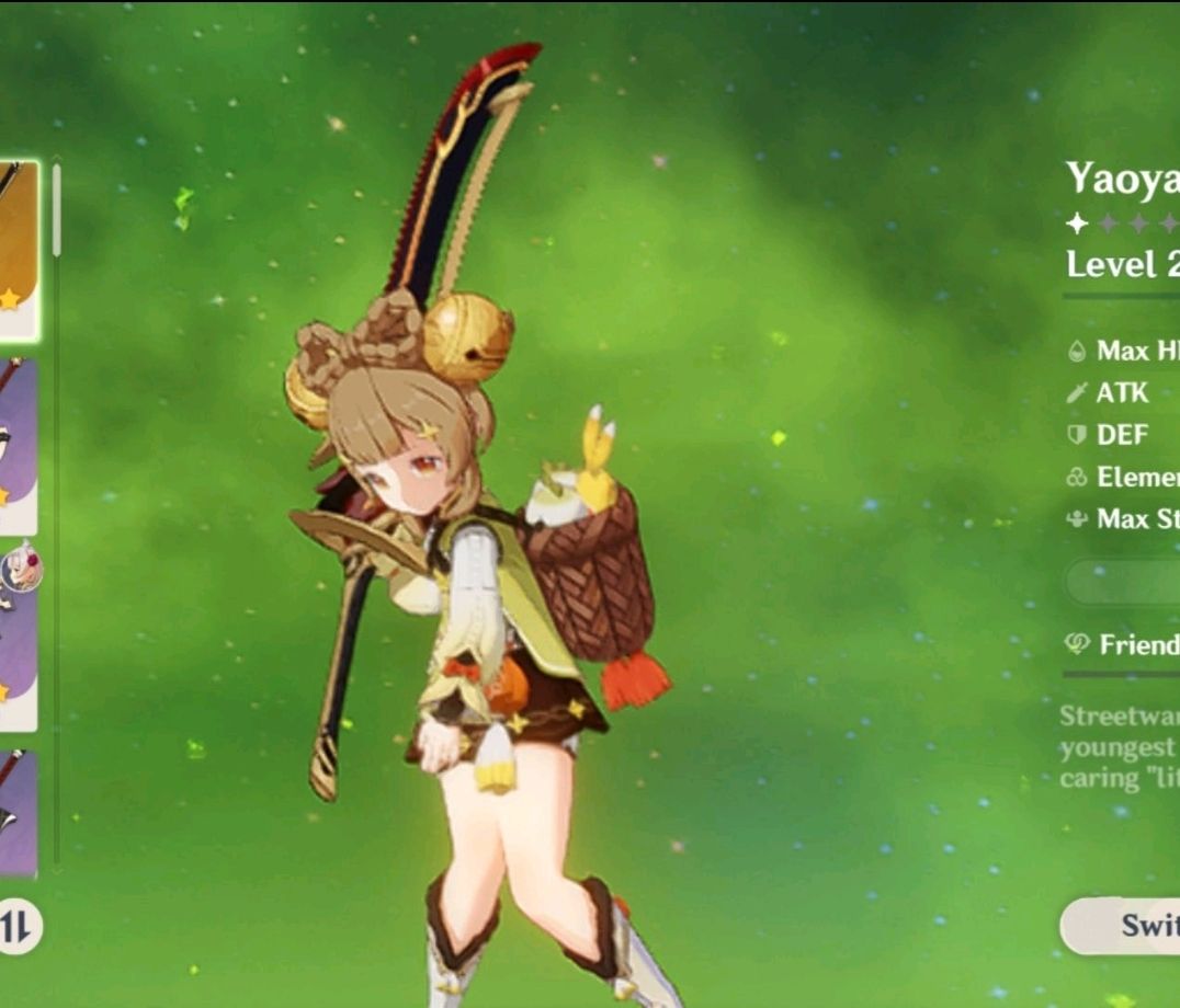 Reminder of what weapon I use on YaoYao Genshin Impact | HoYoLAB