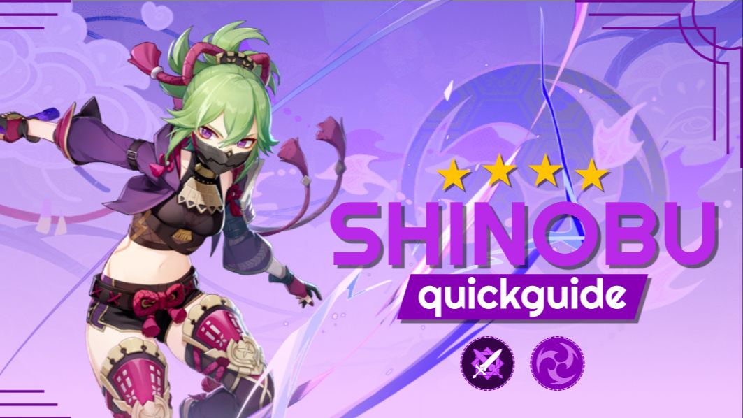 Kuki Shinobu Build Quickguide | Genshin Impact (Ver 4.2) Genshin Impact ...