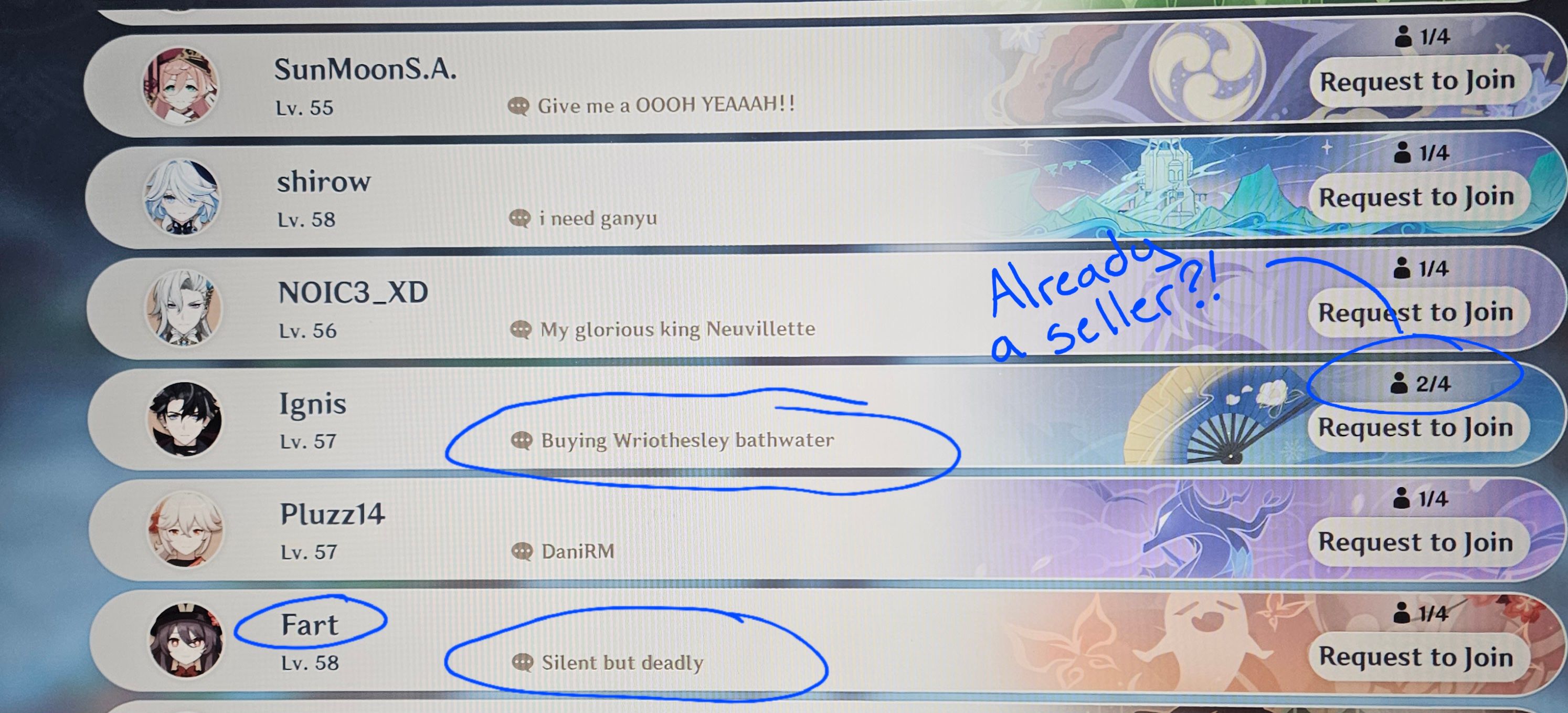 Funny signatures I saw today Genshin Impact | HoYoLAB