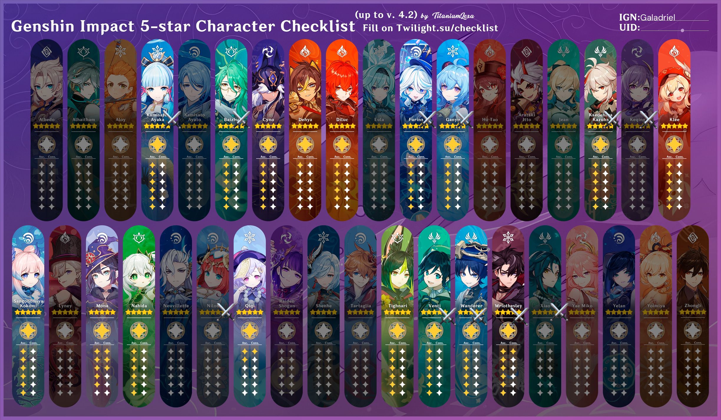 I added a sword for signature weapons Genshin Impact | HoYoLAB