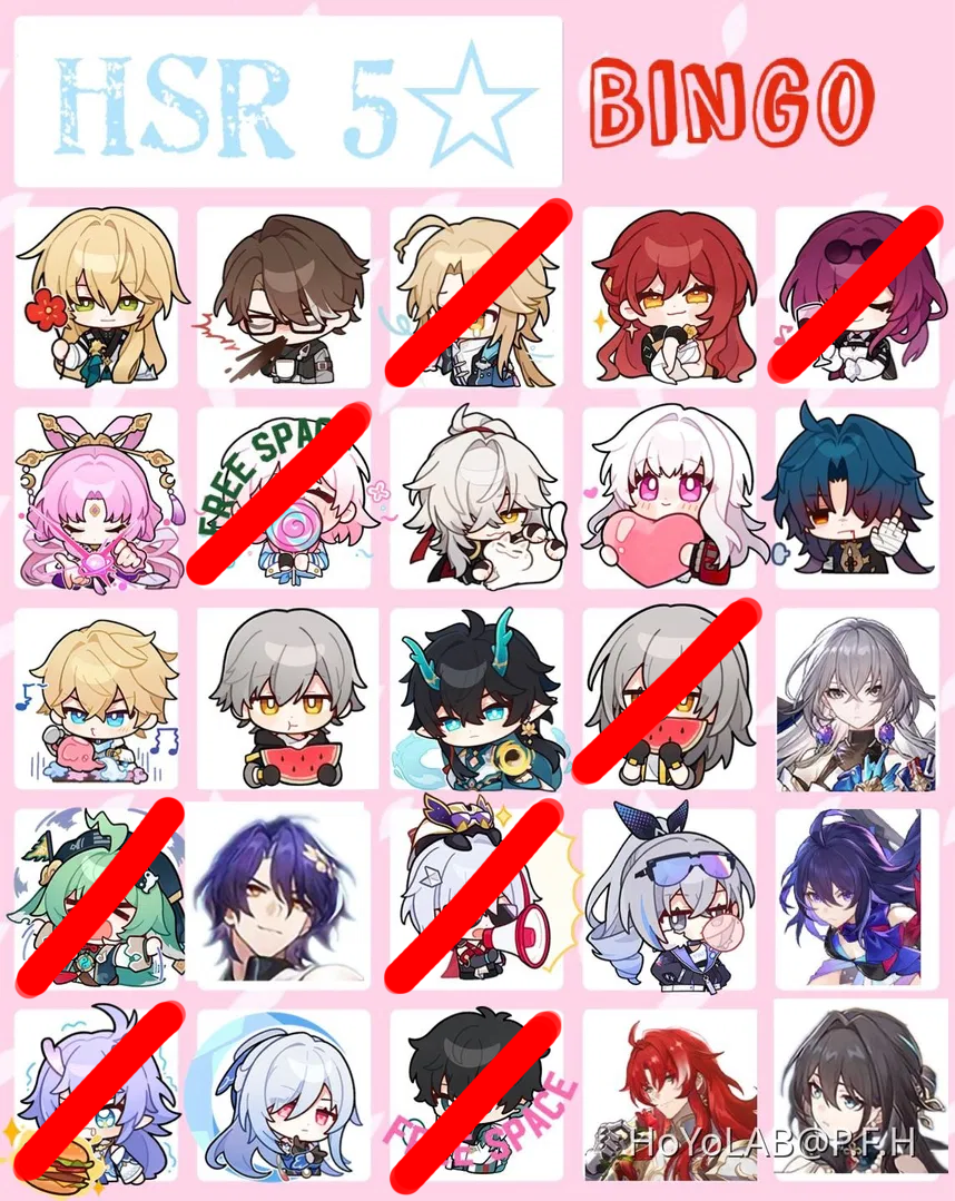 5 star bingo! Honkai: Star Rail | HoYoLAB