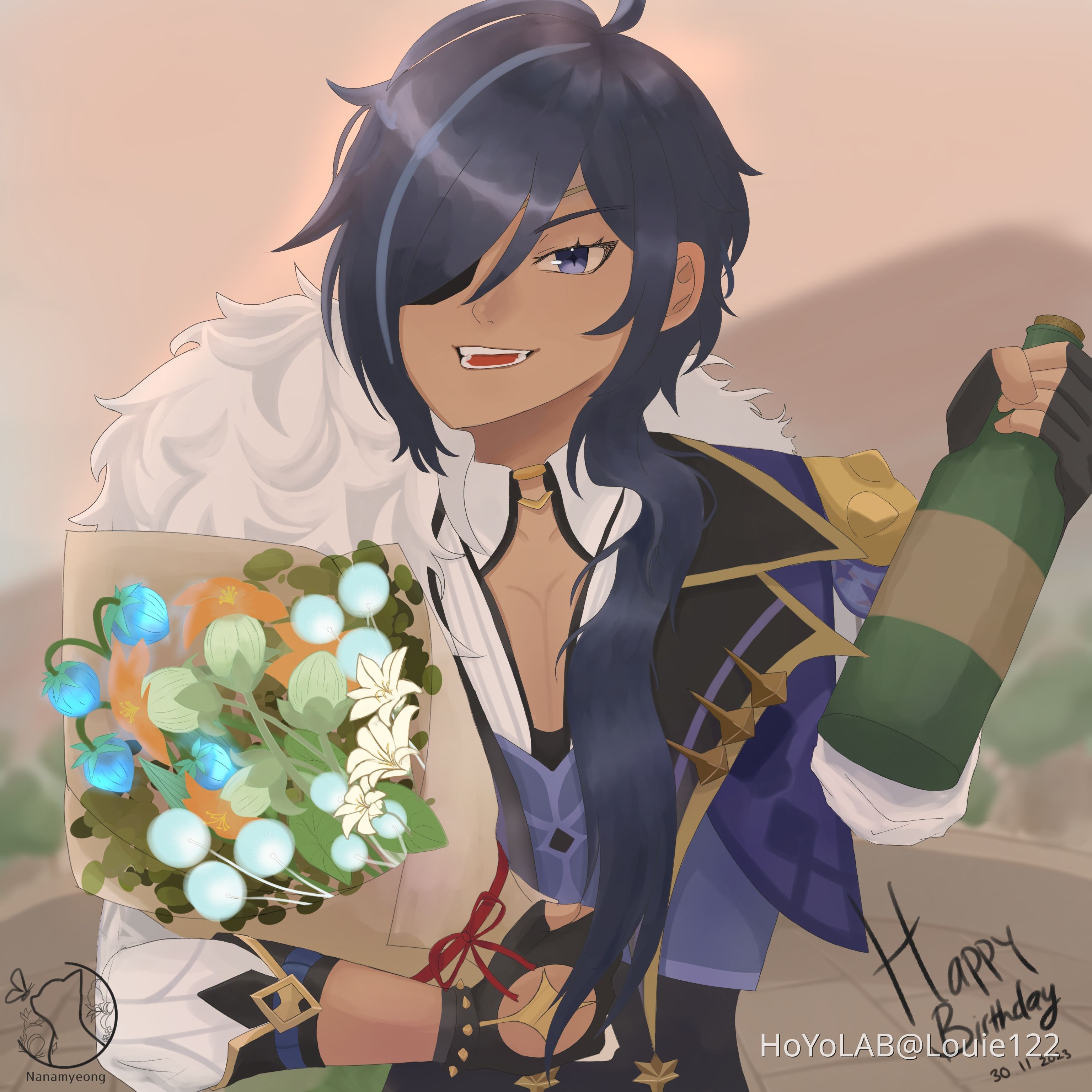 Art for Kaeya's birthday! Genshin Impact | HoYoLAB