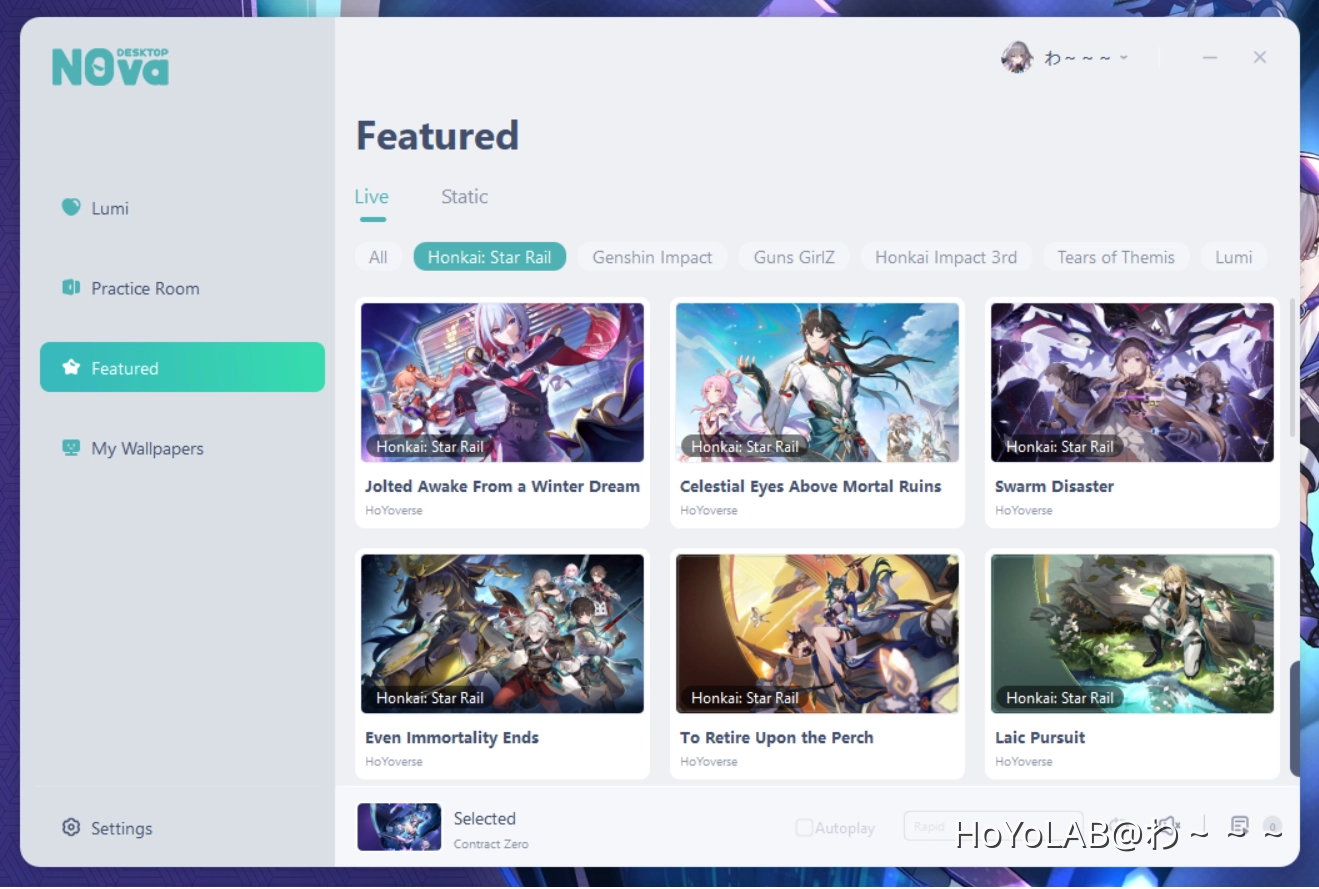 Live壁紙アプリ「N0va Desktop」導入してみた Honkai: Star Rail | HoYoLAB