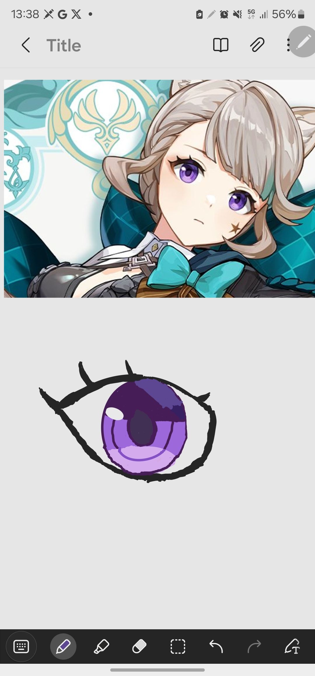 Lynette's eye, took a lil longer than expected, I guess Genshin Impact ...