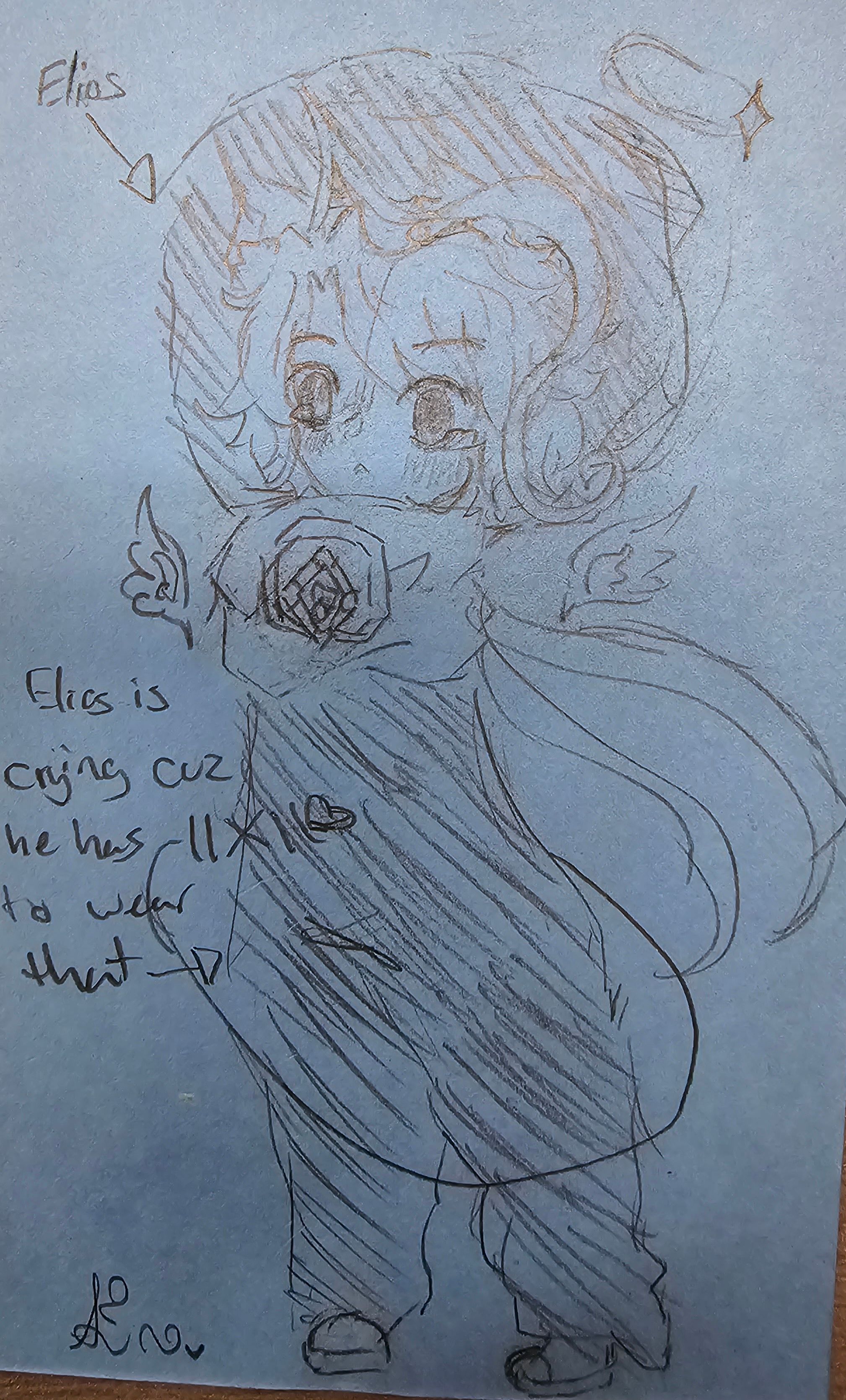 Elios in a black body suit thingy Genshin Impact | HoYoLAB