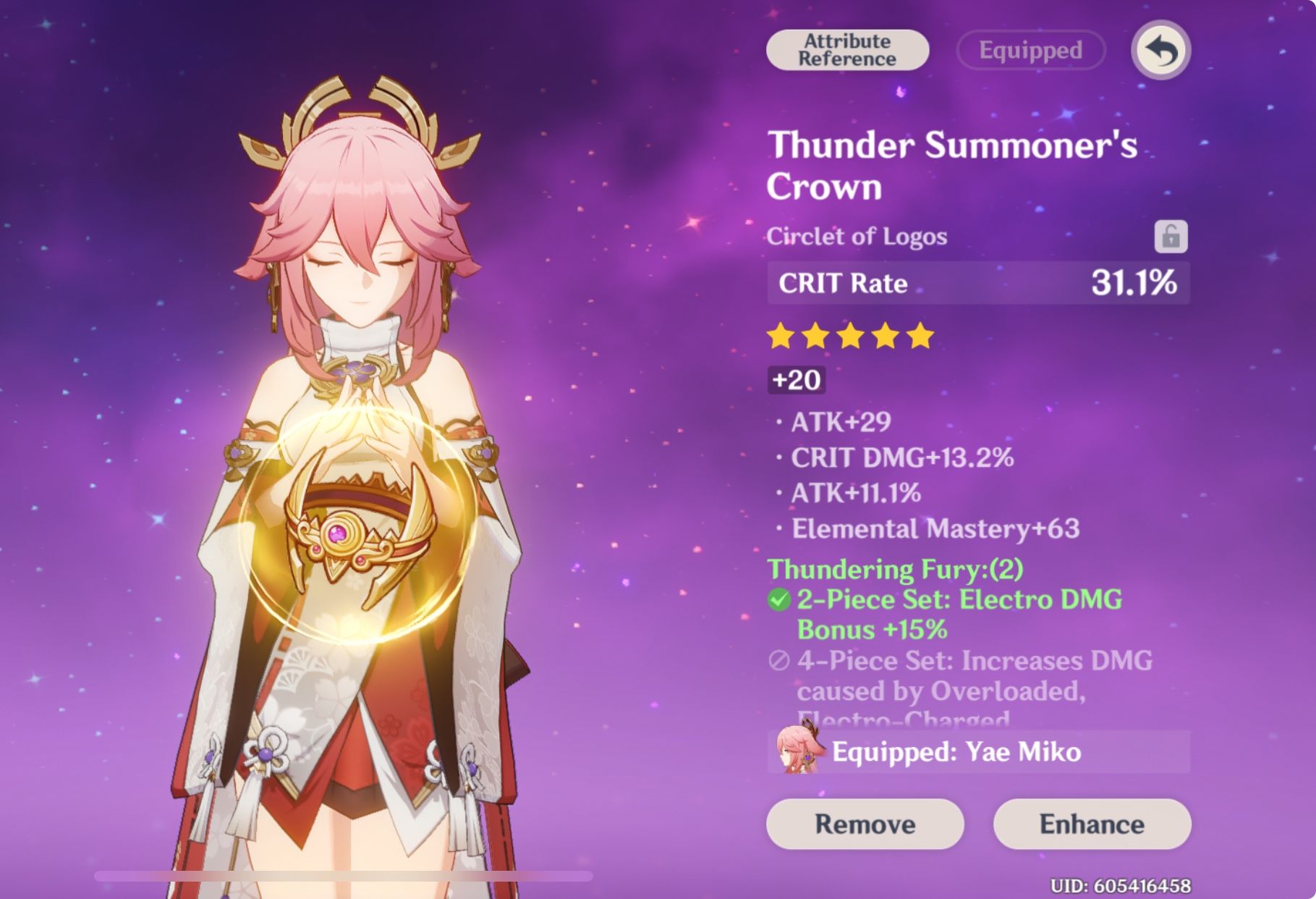 Miko Artifacts Genshin Impact | HoYoLAB