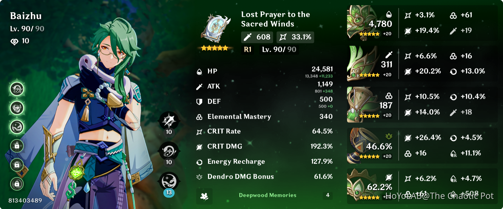 DPS healer Baizhu (as of 4.2) Genshin Impact | HoYoLAB