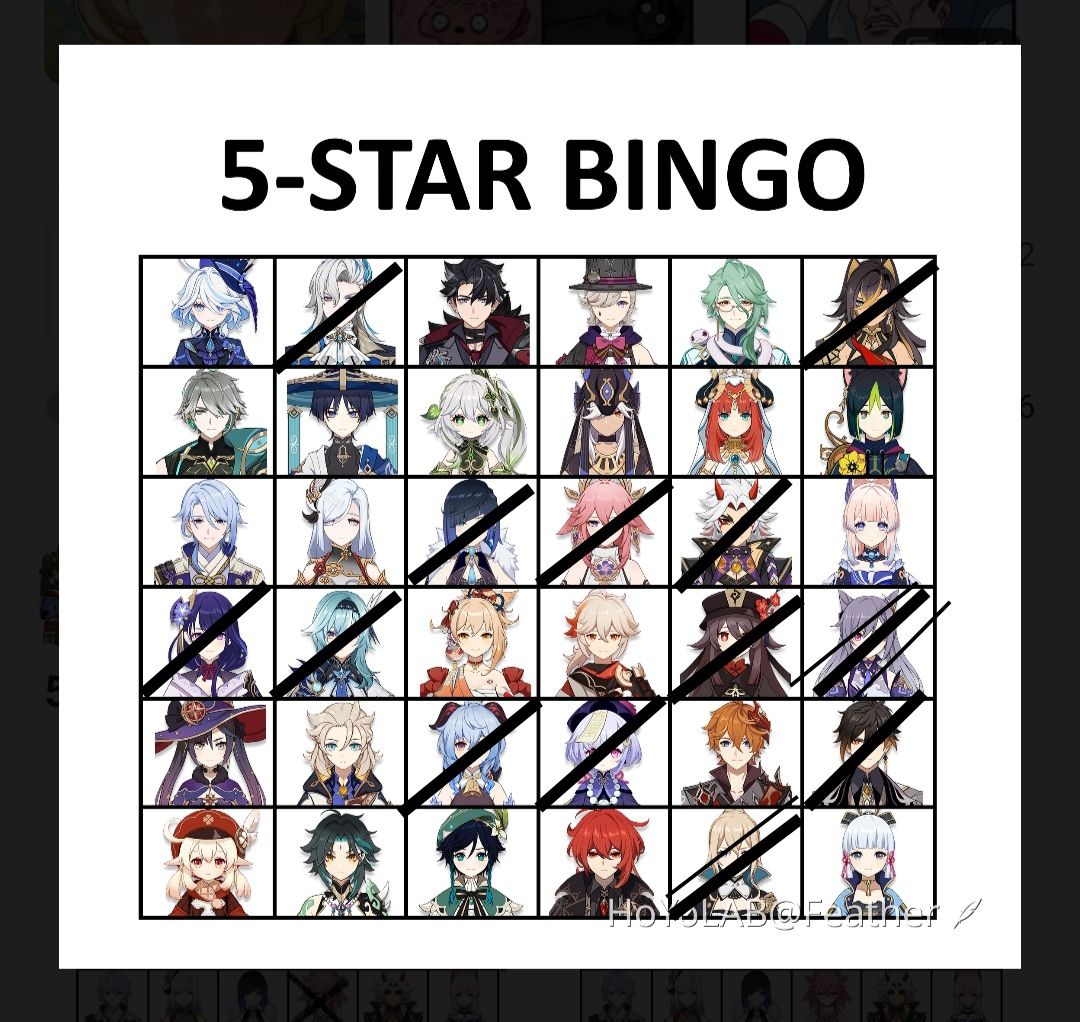 f2p... 5-star bingo! Genshin Impact | HoYoLAB