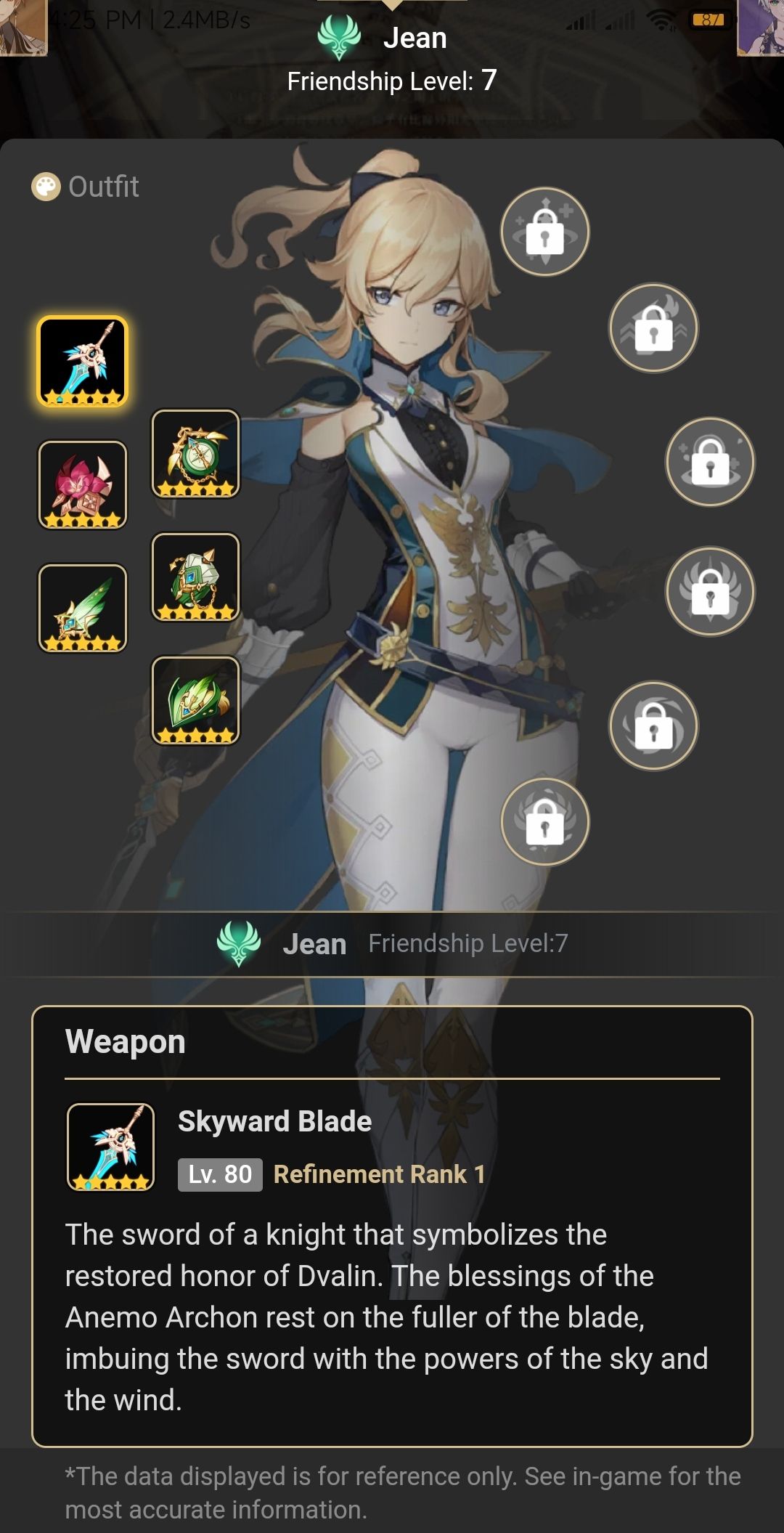 Jean's Weapon Genshin Impact | HoYoLAB