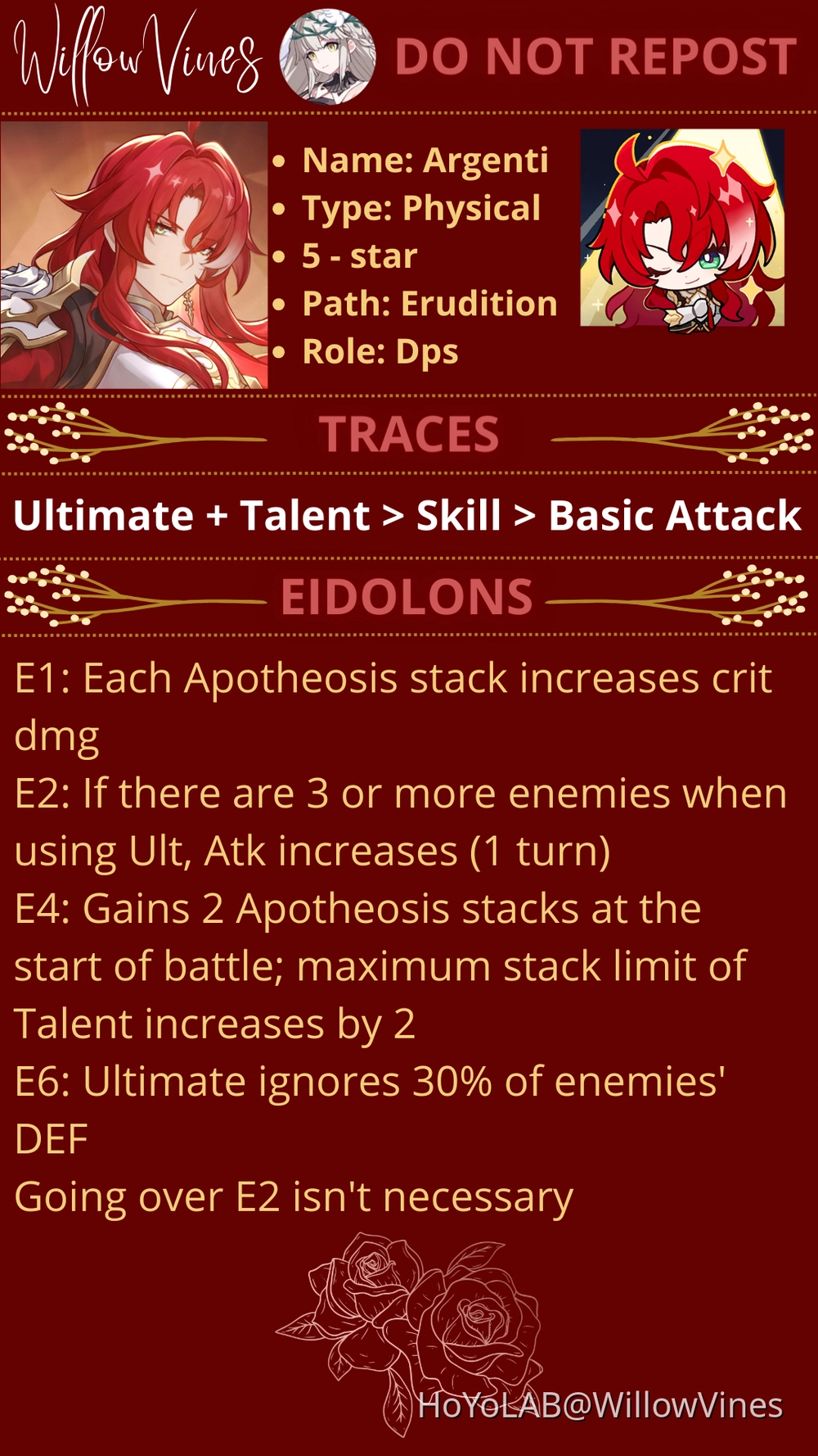 Argenti Build Honkai: Star Rail | HoYoLAB