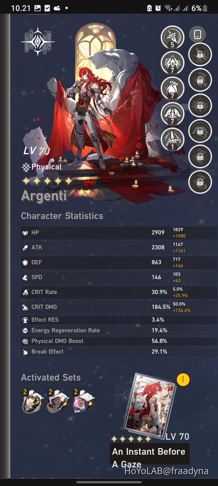 (argenti build) ini stats crit rate nya harus minimal 50% kah?? tolong ...