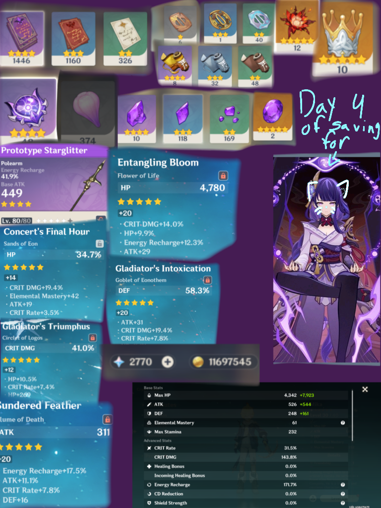 Day 4 of saving for Raiden :> Genshin Impact | HoYoLAB