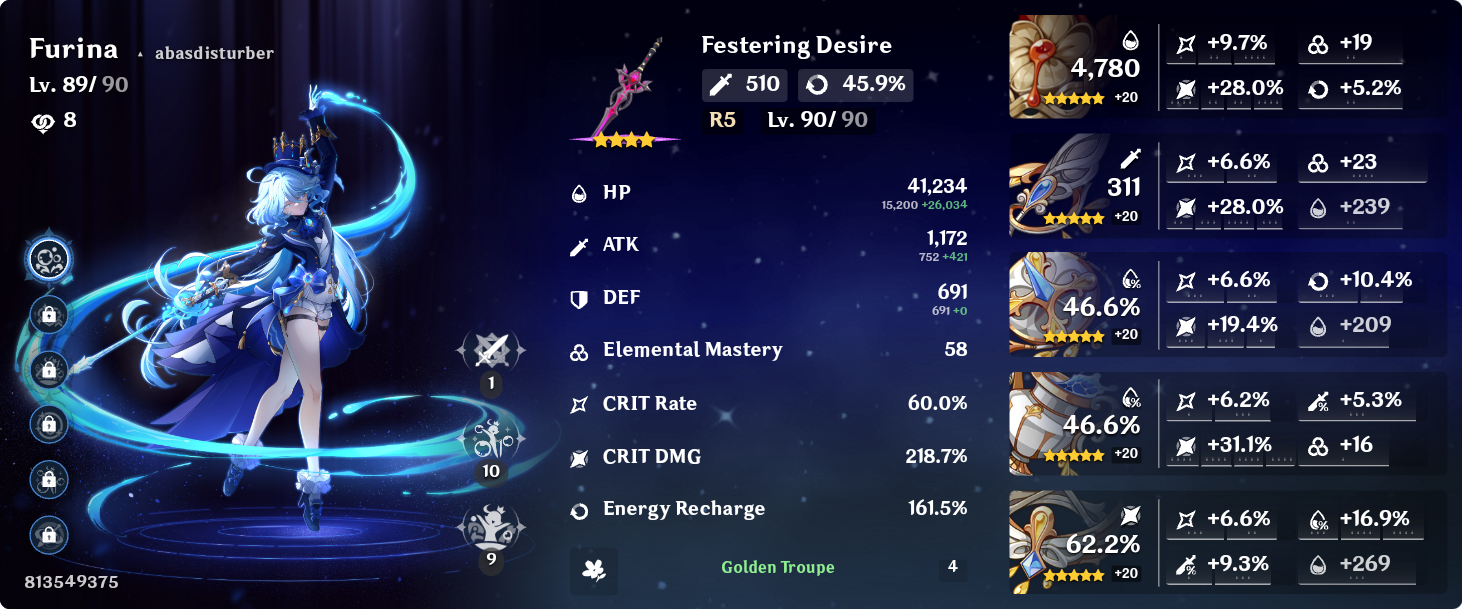 Build Furina Yang pas kayak gimana ya.. Genshin Impact | HoYoLAB