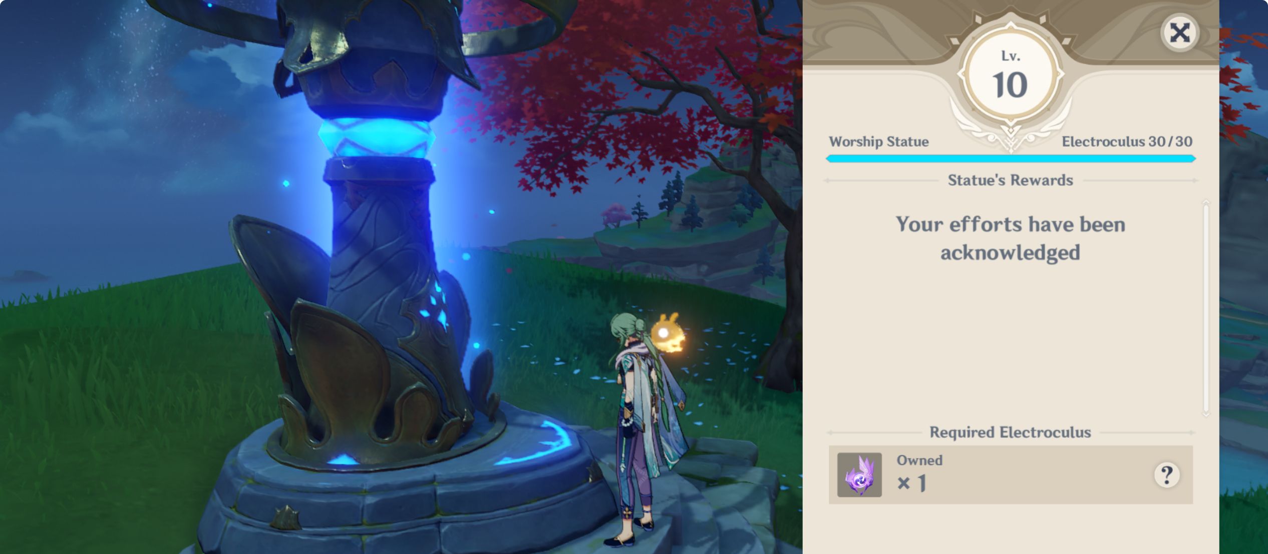 Finally inazuma statue maxed🥳🥳 Genshin Impact | HoYoLAB