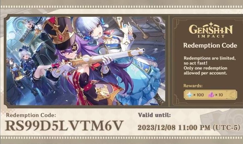 GENSHIN IMPACT NEW REDEEM CODES (CODES IN DESC) Genshin Impact | HoYoLAB