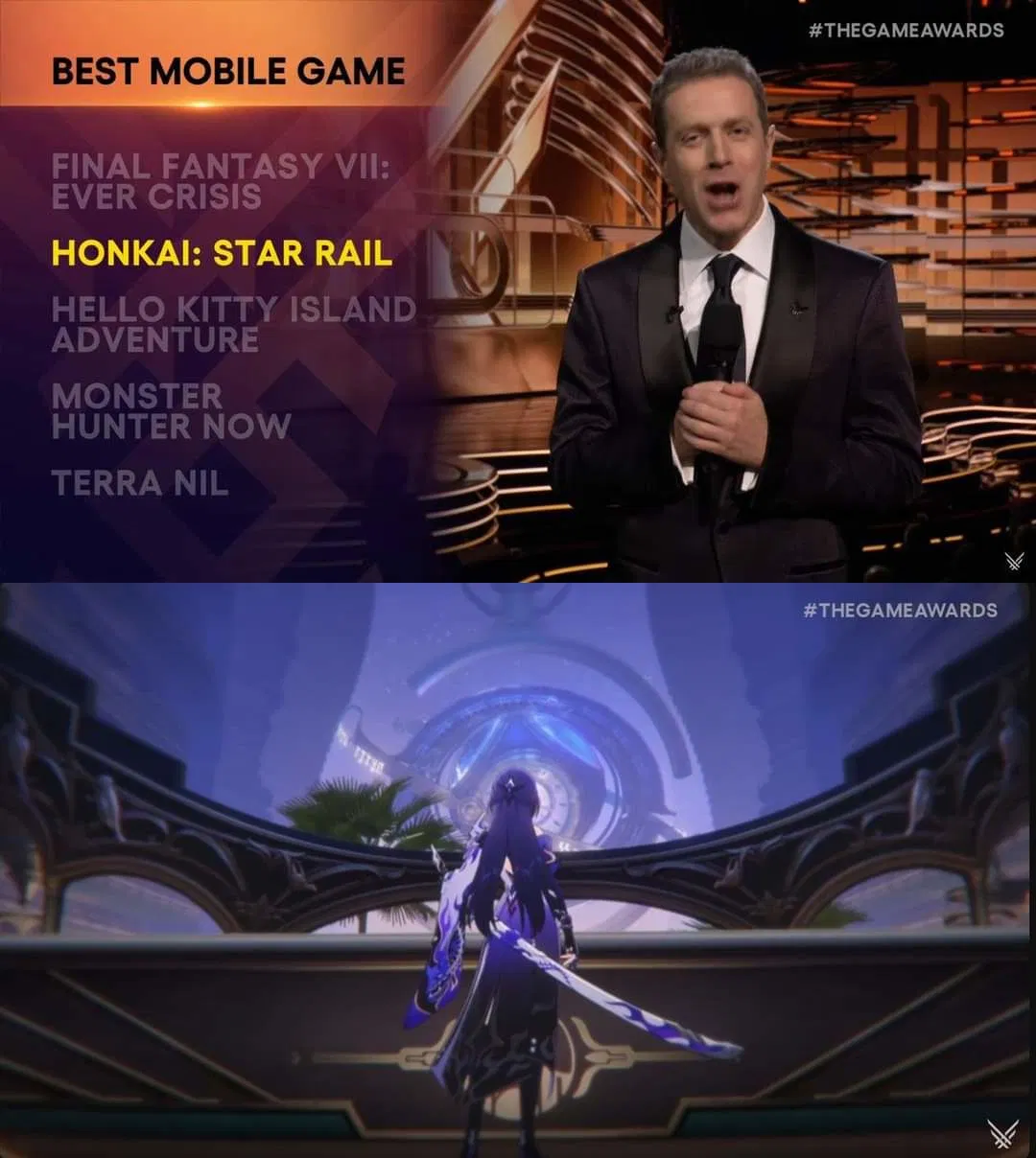 Congratulations to HONKAI: STAR RAIL for winning BEST MOBILE GAME at THE GAME AWARDS 2023 :3 ...