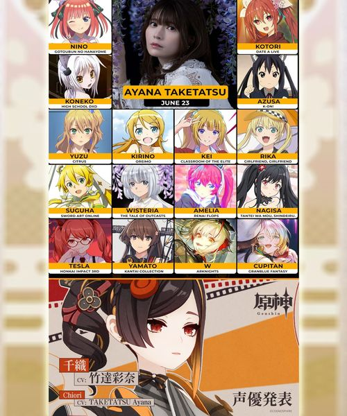 Chắc sẽ có 1 vài khứa nào đó zui mừng vì ng lồng tiếng cho Chiori cx là ...