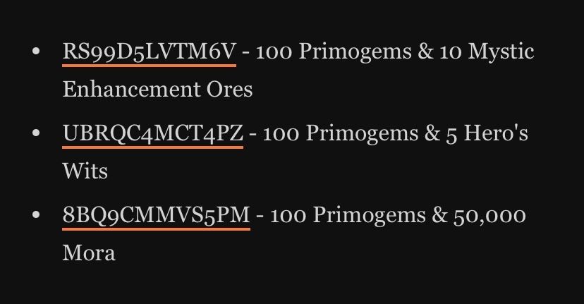 4.3 Live Stream Codes Genshin Impact | HoYoLAB