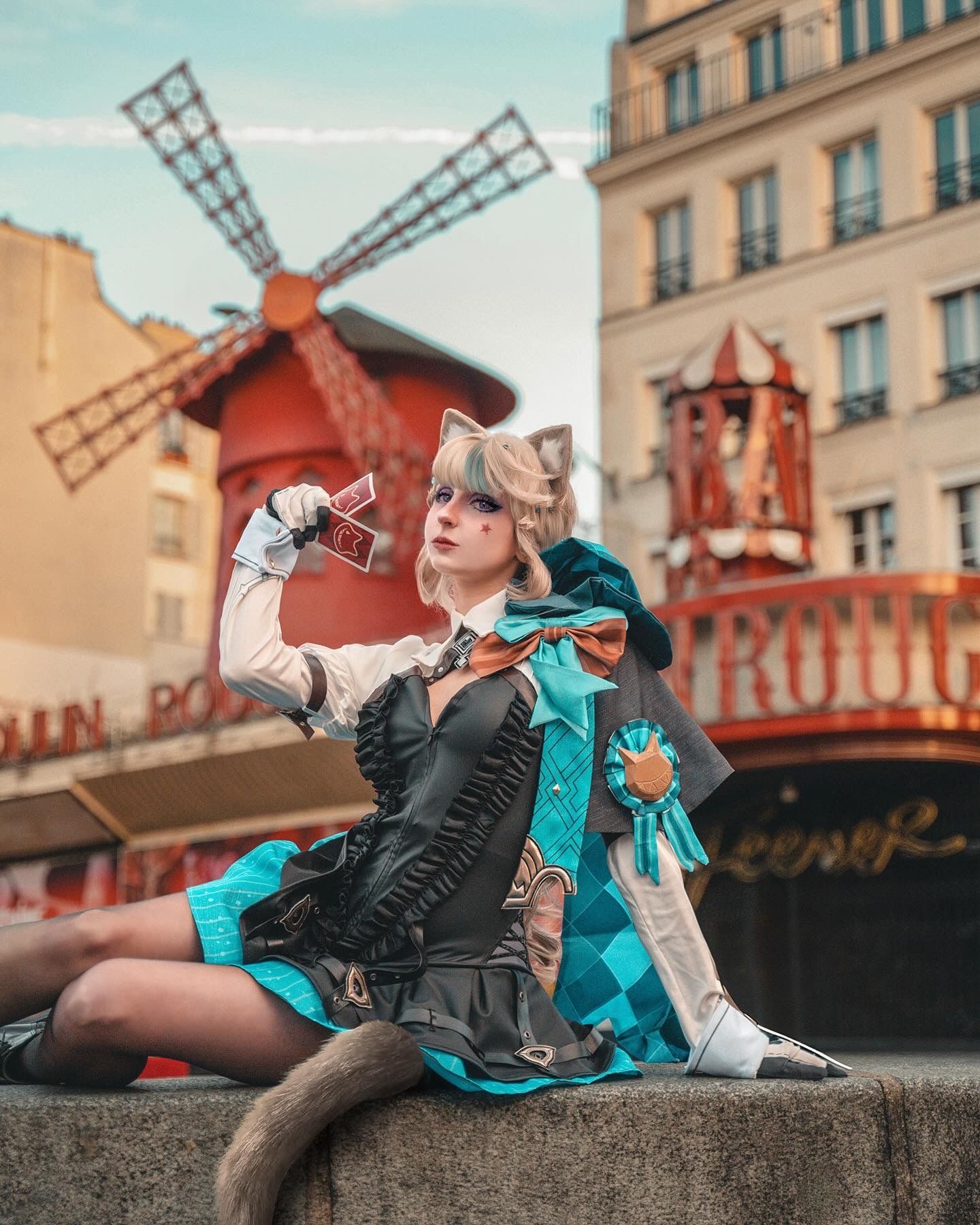 🥁 My Lynette Cosplay At Moulin Rouge in Paris 🥁🩵 Genshin Impact | HoYoLAB