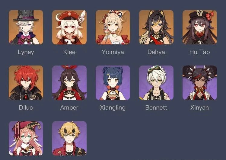 Which Pyro char would you delete off this list?? Genshin Impact | HoYoLAB