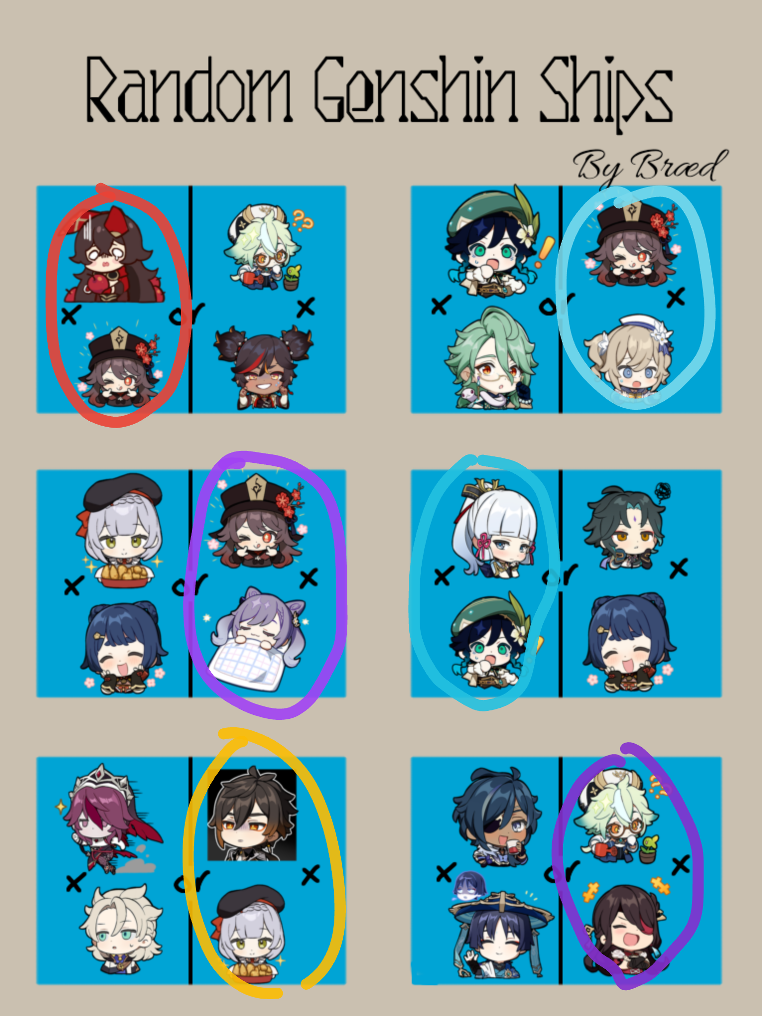 random genshin ships template made by @*Bræd* (on hoyolab) Genshin ...