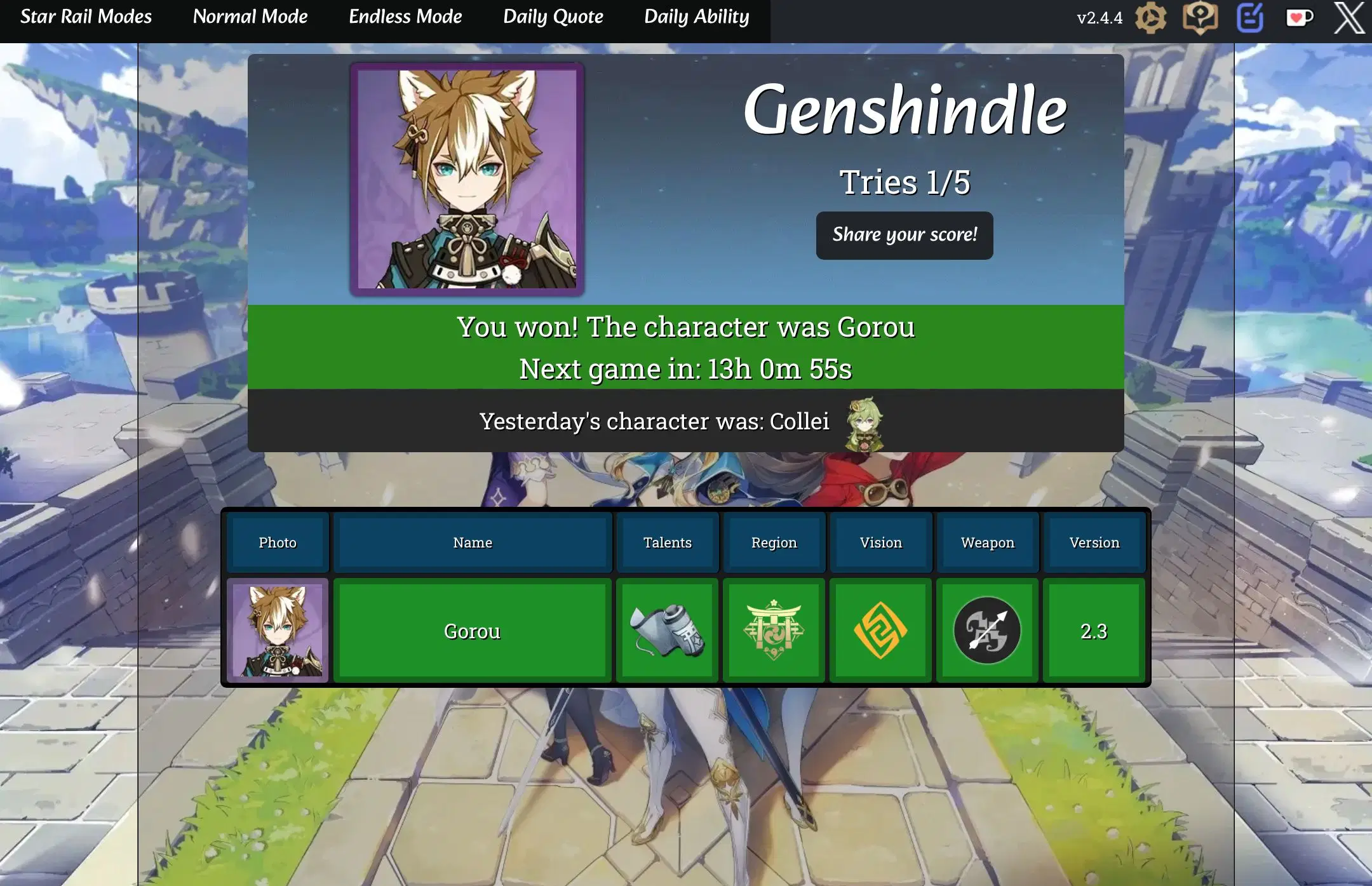 HOLY FIRST TRY???(genshindle) Genshin Impact | HoYoLAB