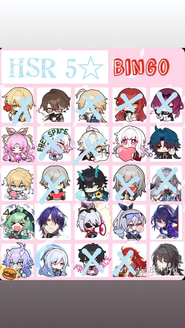 HSR 5⭐ BINGO Honkai: Star Rail | HoYoLAB