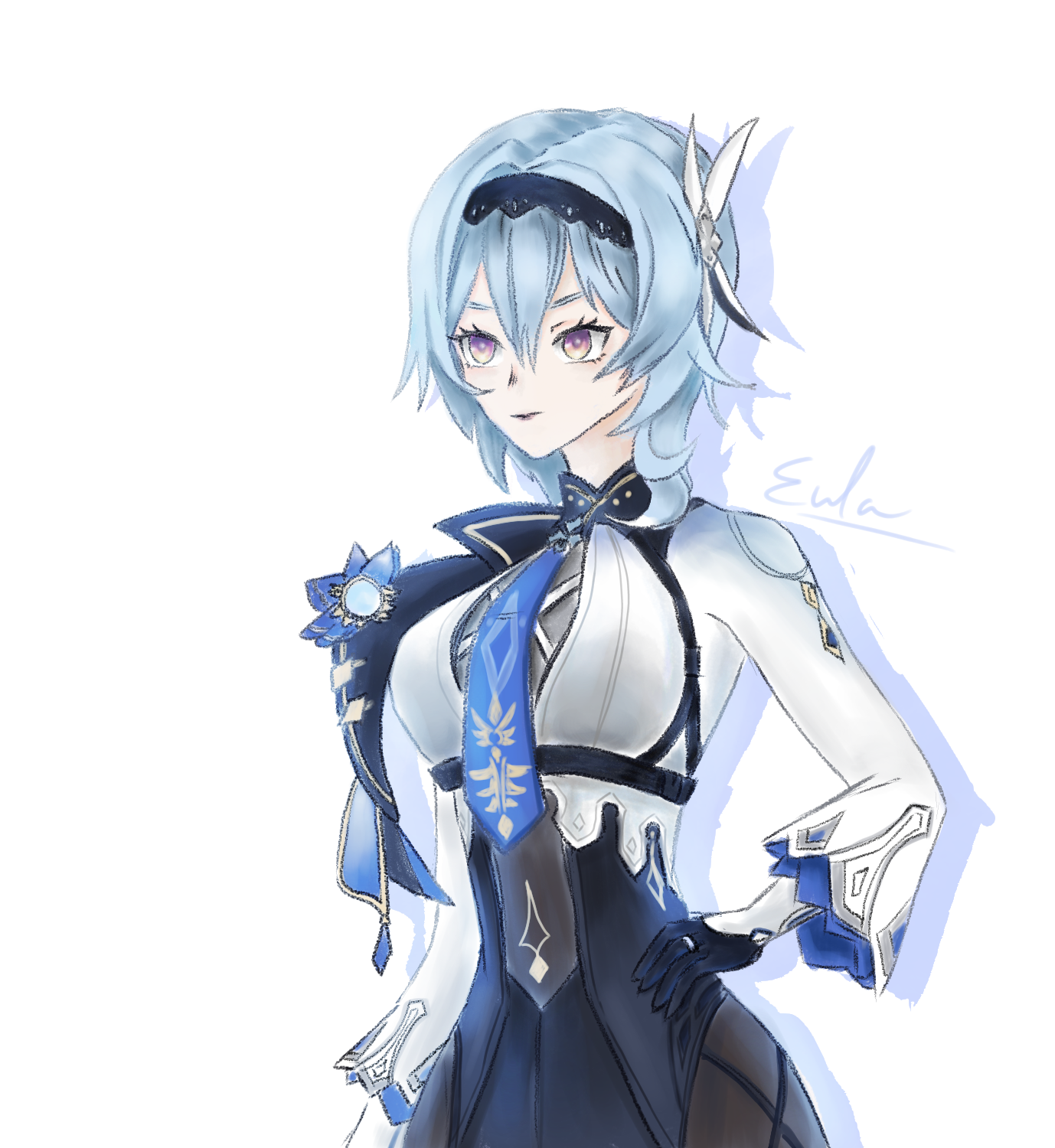 Drawing Eula ️ ️ Genshin Impact | HoYoLAB