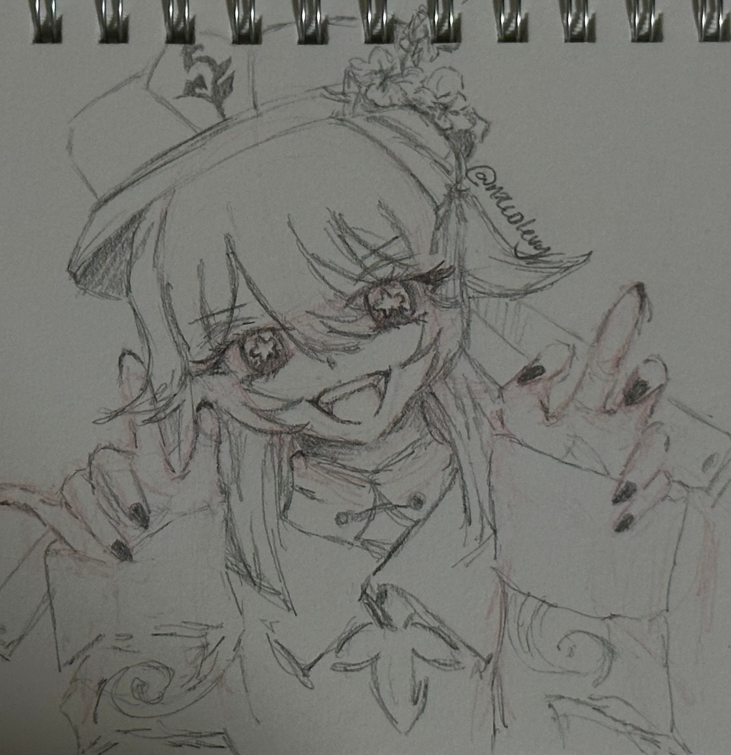 first time drawing hutao ngl Genshin Impact | HoYoLAB