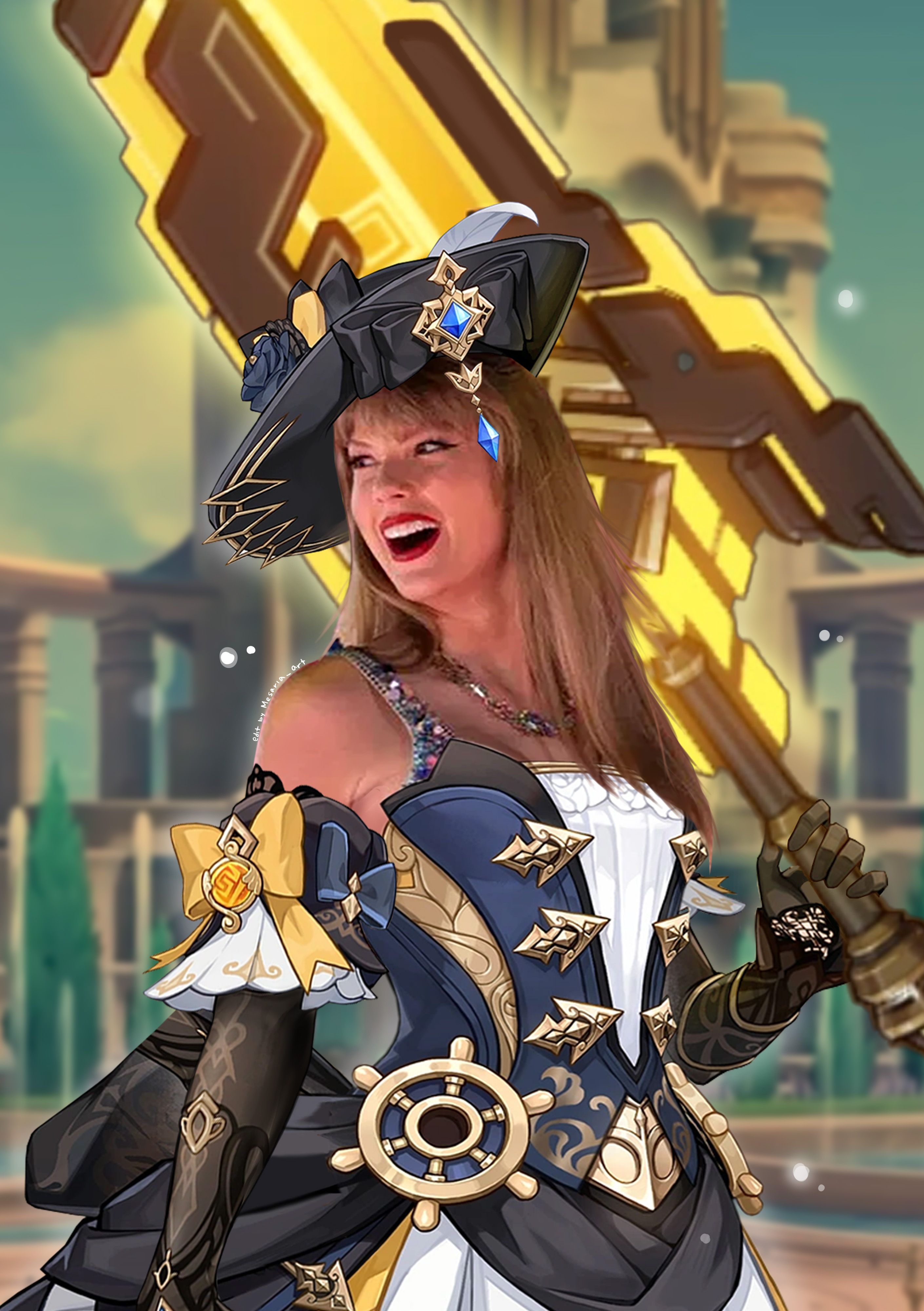 i edited taylor swift into navias outfit. because i can. Genshin Impact | HoYoLAB