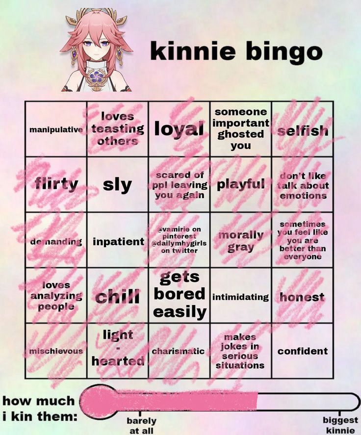 KINNIE BINGO(with templates) Genshin Impact | HoYoLAB