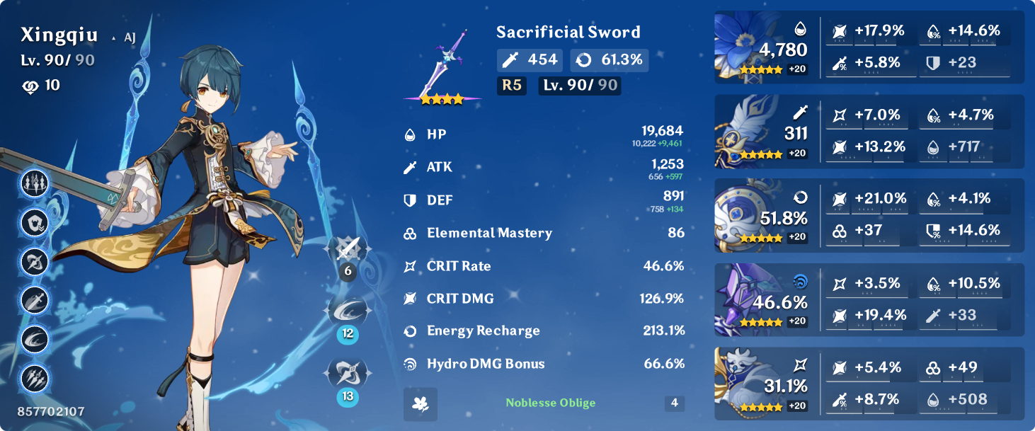 My Xingqui build. Is he good? Genshin Impact | HoYoLAB