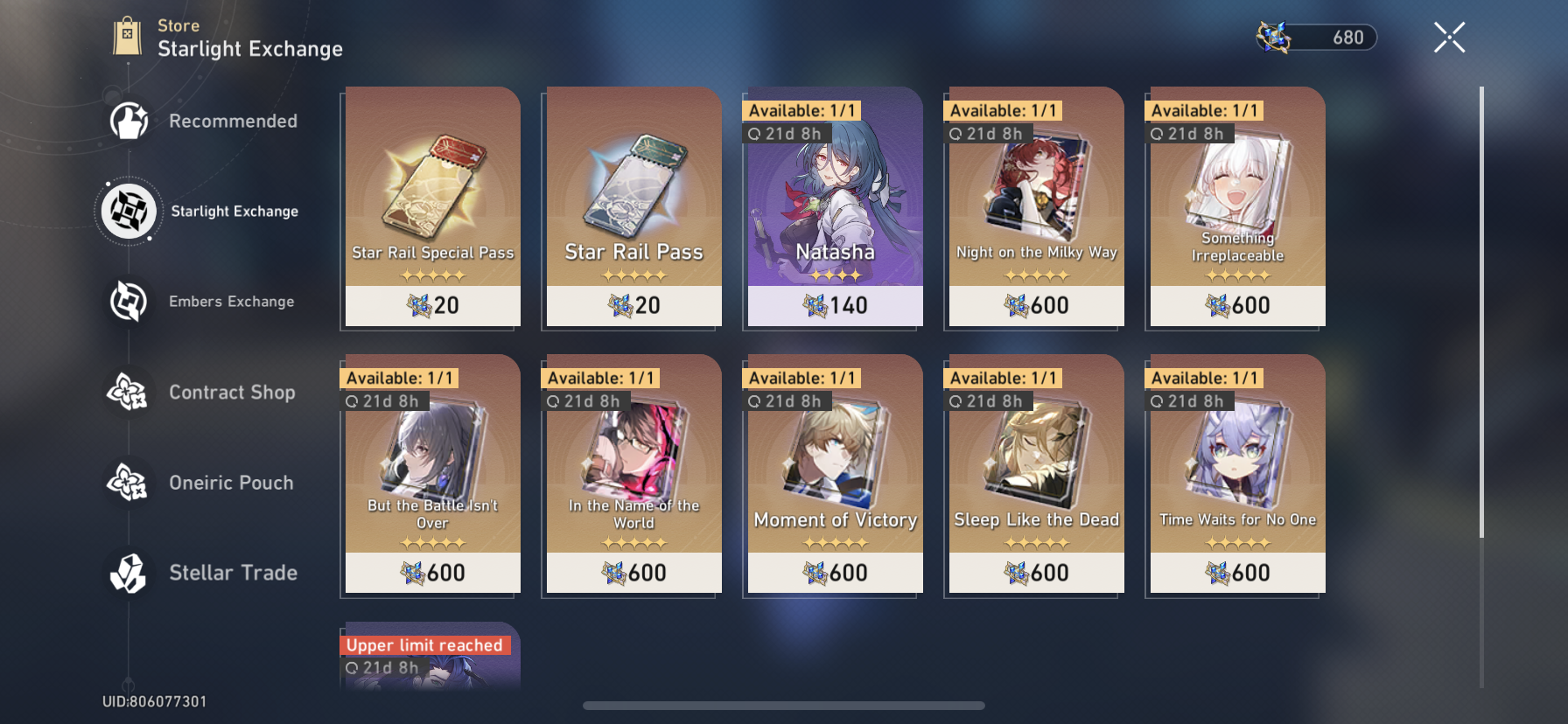 Starlight exchange help! Honkai: Star Rail | HoYoLAB