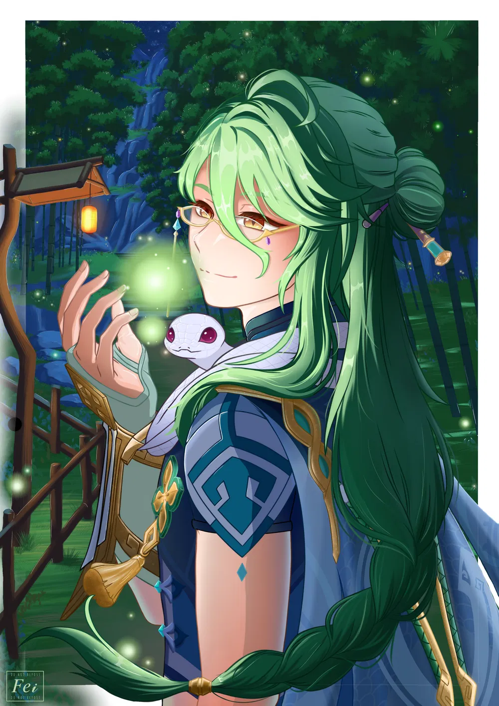 Baizhu Fanart💚 Genshin Impact | HoYoLAB