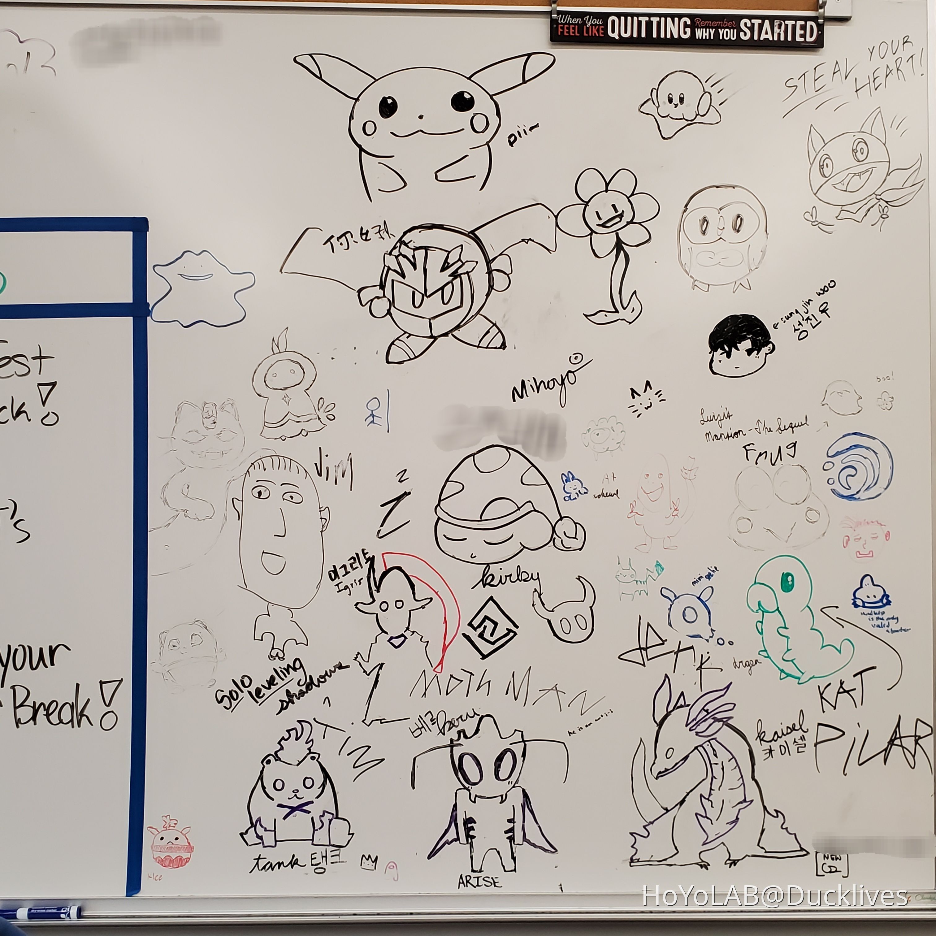 classroom whiteboard doodles | HoYoLAB
